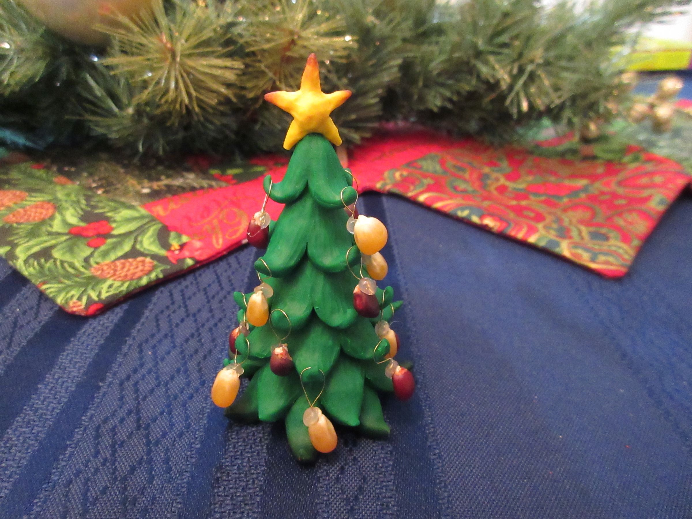 Polymer Clay Christmas Tree With Hanging Ornaments : 10 Steps (with ...