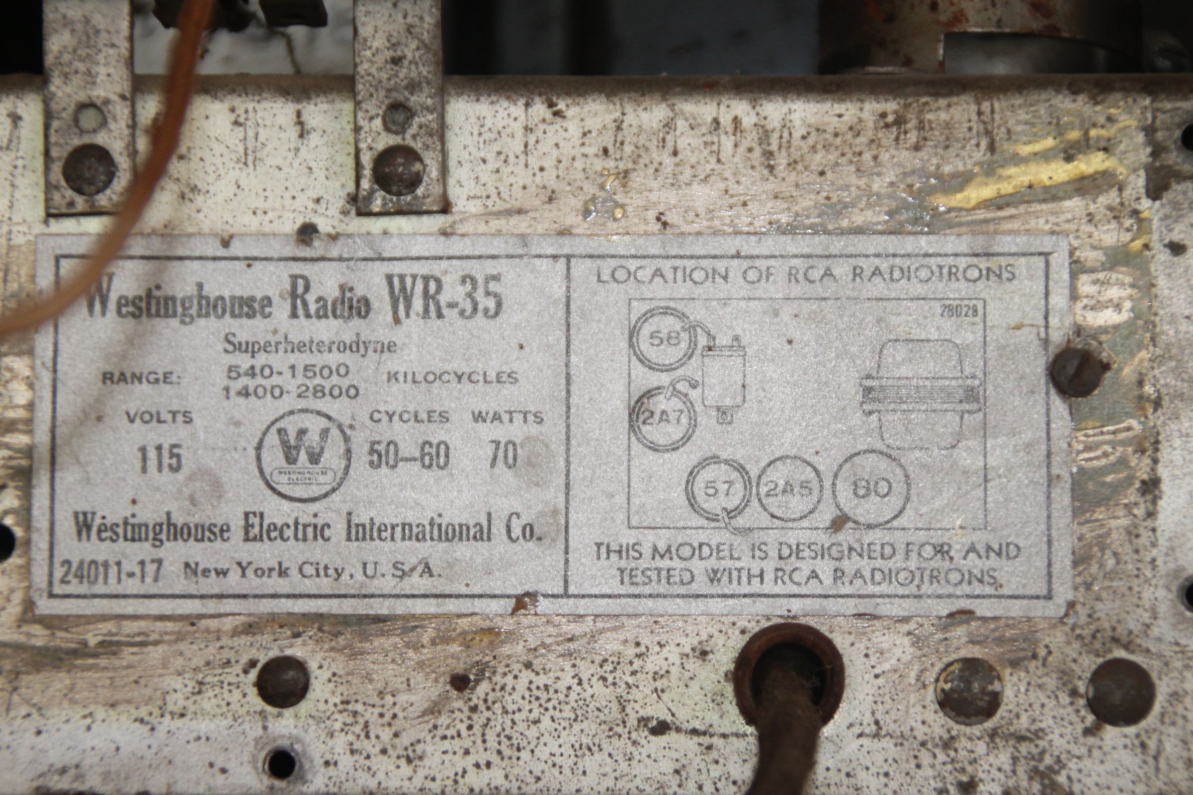 Restoring Westinghouse Radio WR-35 - Instructables