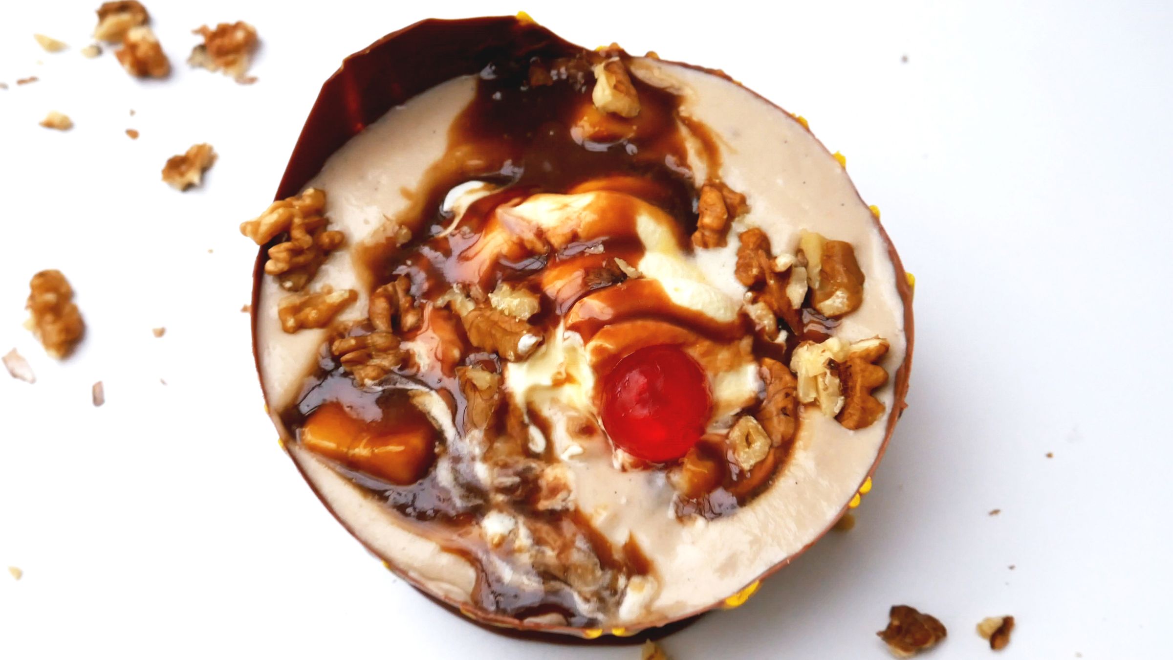 BANOFFEE BANANA SPLIT PUDDING IN CHOCOLATE BALLOON BOWLS : 5 Steps ...