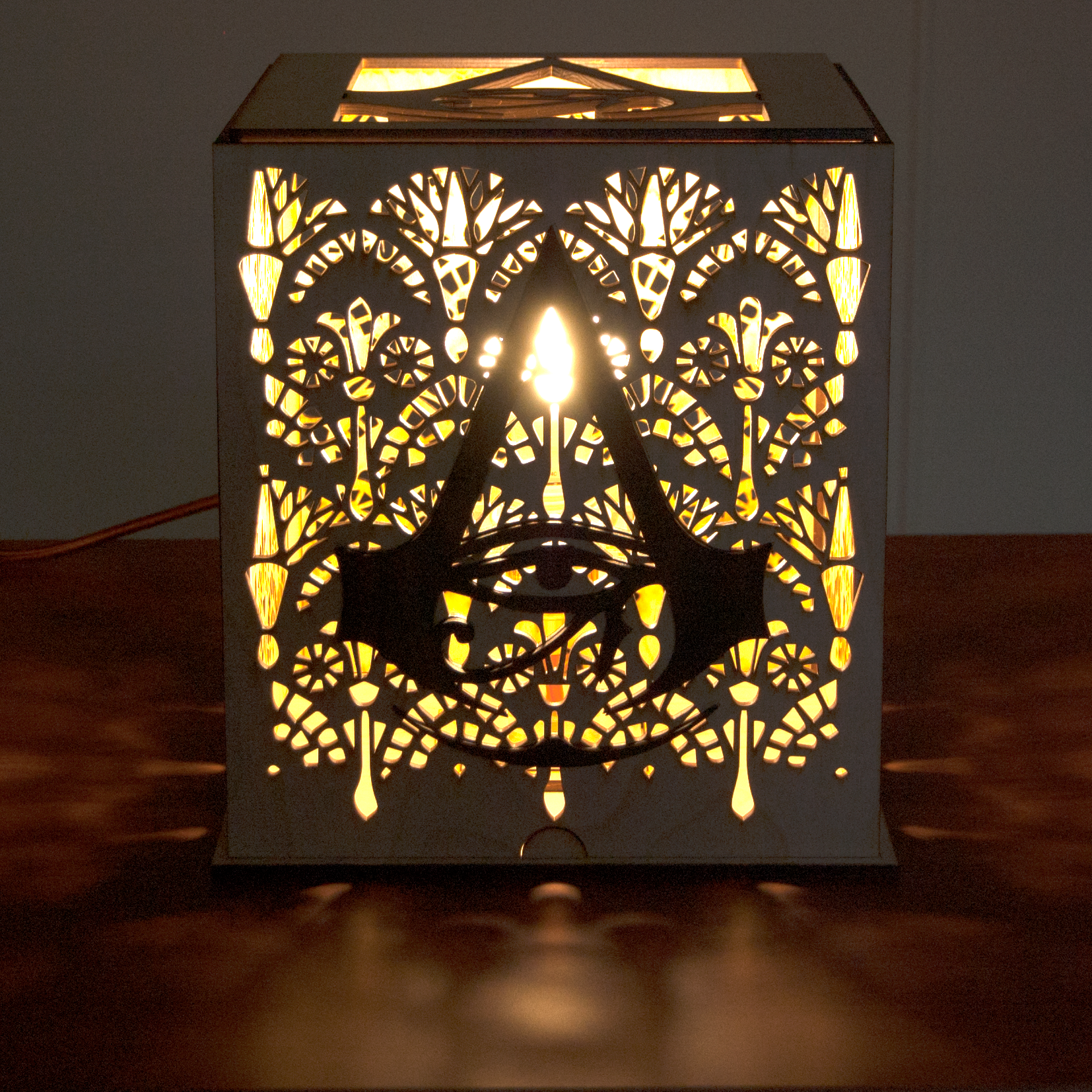 How to Laser Cut an Alexa-Enabled Lamp for a Gameroom : 8 Steps (with ...