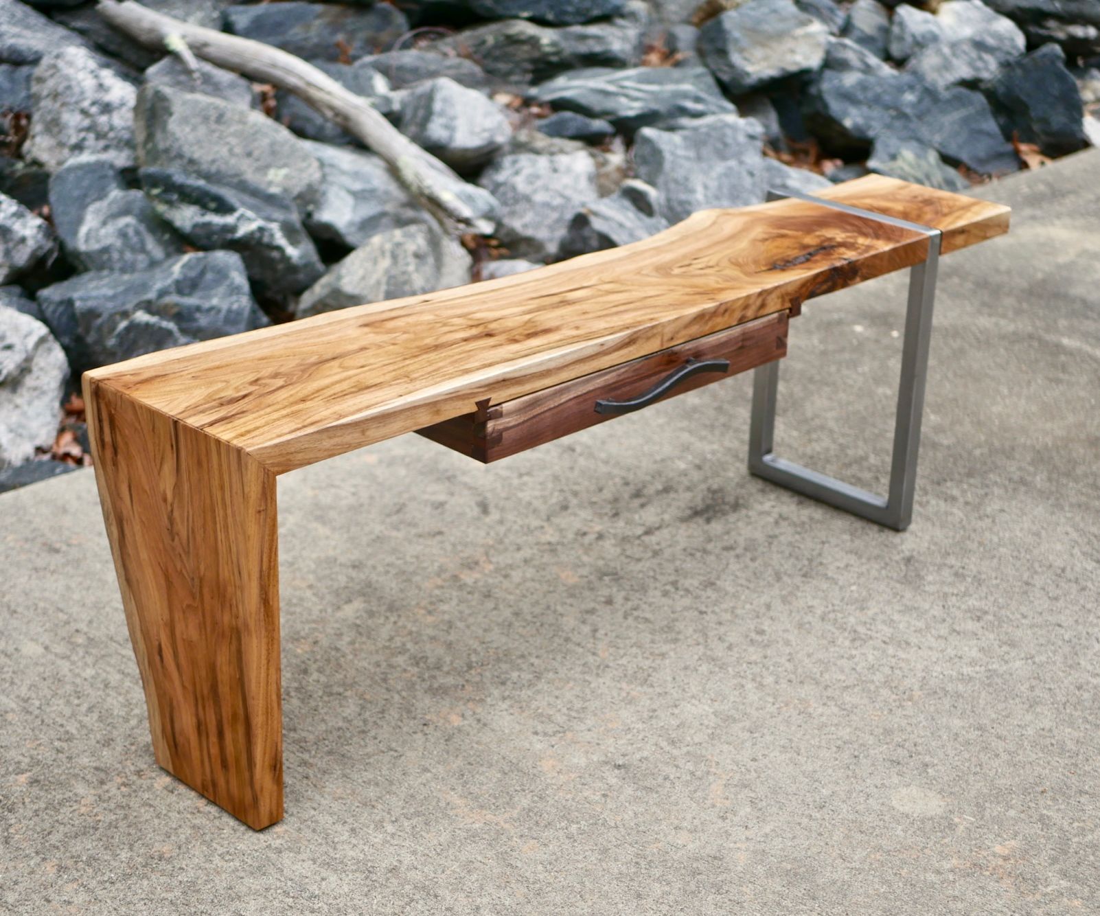 Modern Live Edge Waterfall Coffee Table | How to Build : 22 Steps (with ...