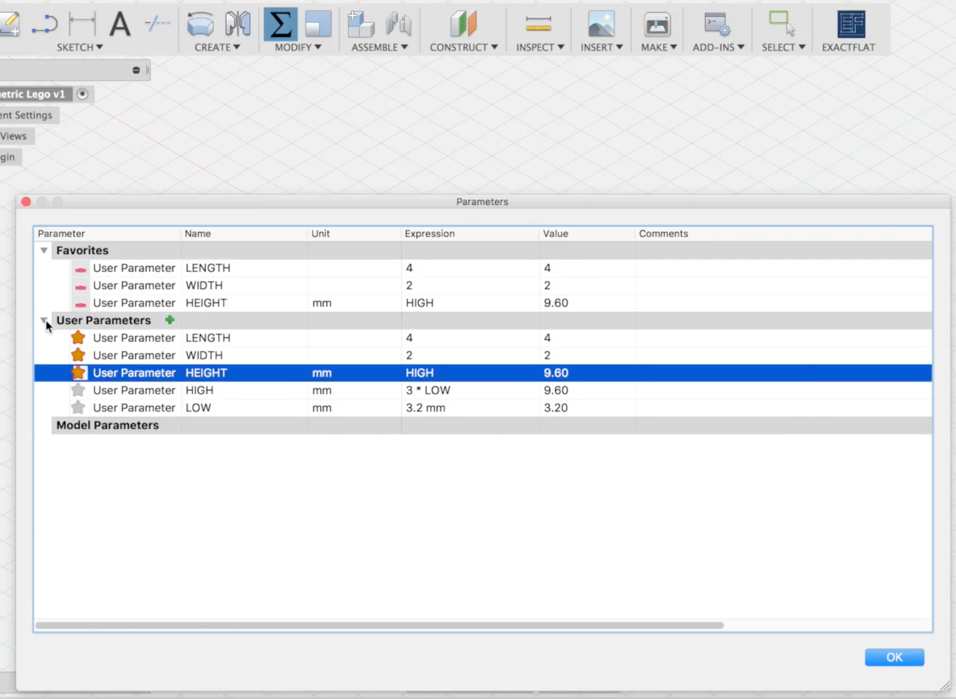 Parametric Lego Bricks in Fusion 360 : 6 Steps (with Pictures ...