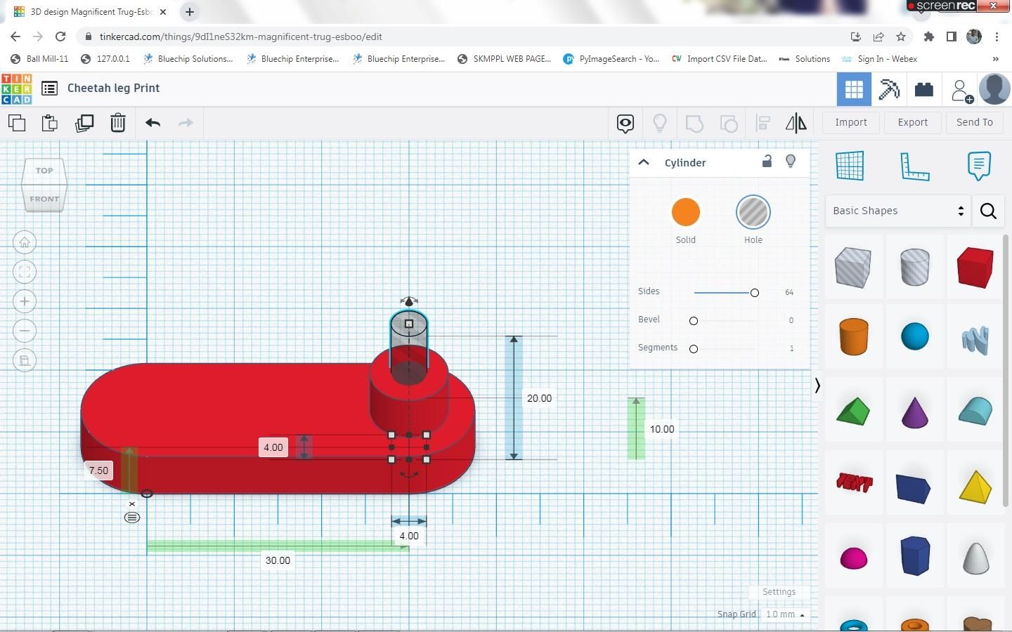 Baby Cheetah Walking Robot in Tinkercad : 21 Steps (with Pictures ...