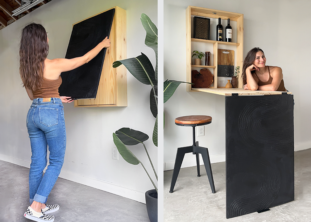 Hidden DIY Fold Down Wall Table! : 6 Steps (with Pictures) - Instructables