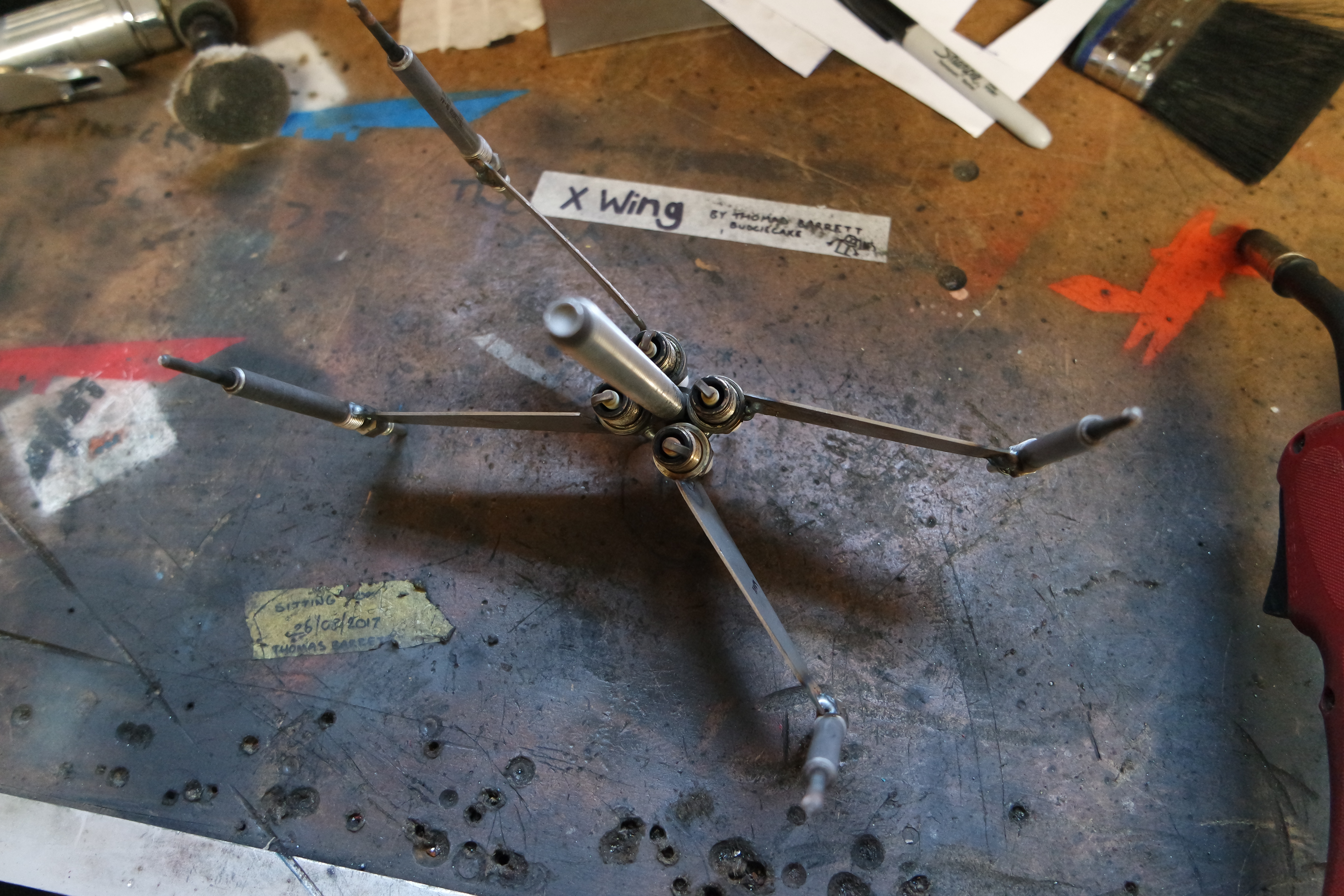 Spark Plug X-wing Fighter : 5 Steps (with Pictures) - Instructables