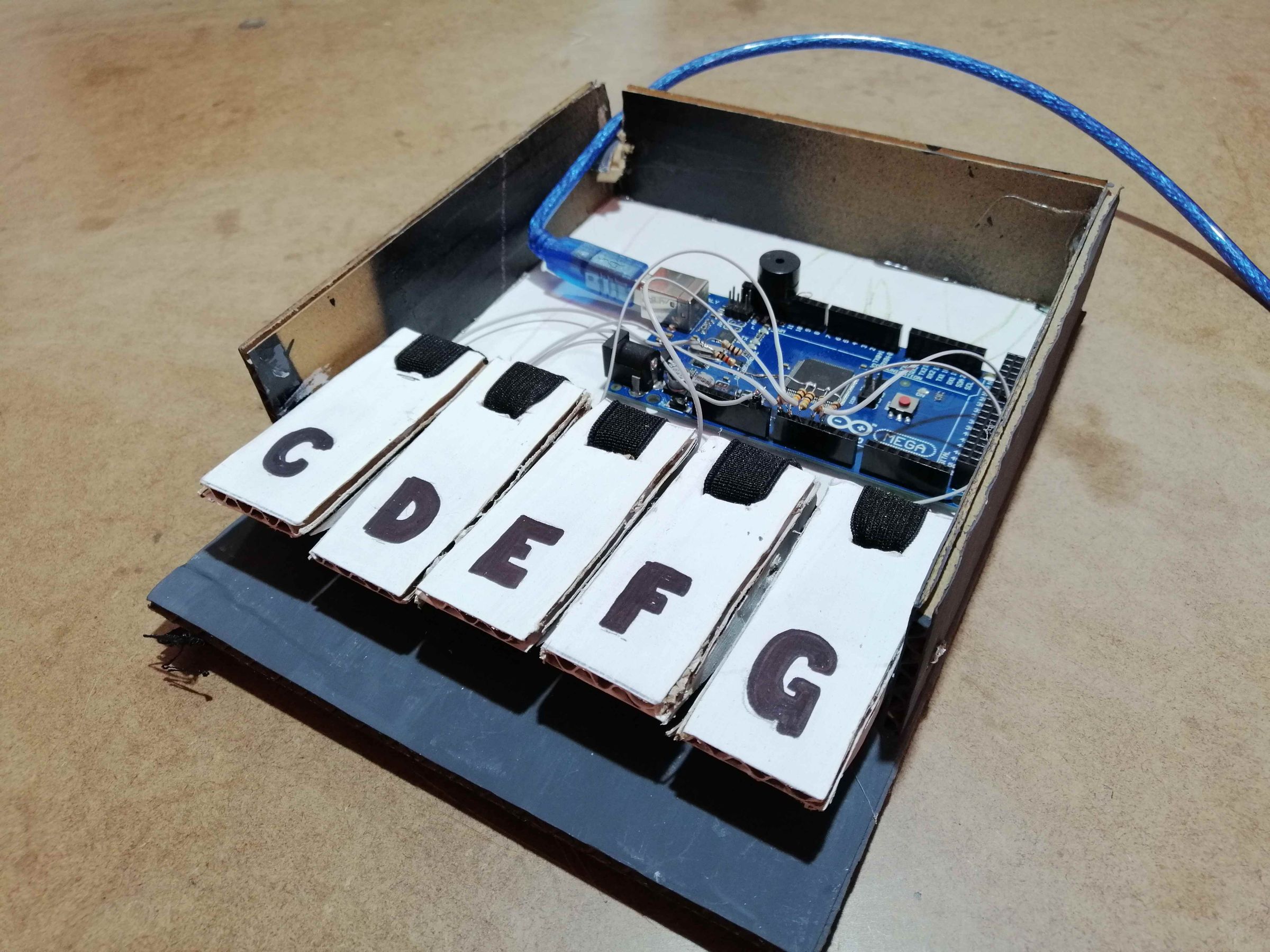 Velocity Sensitive Cardboard Keyboard : 14 Steps (with Pictures ...