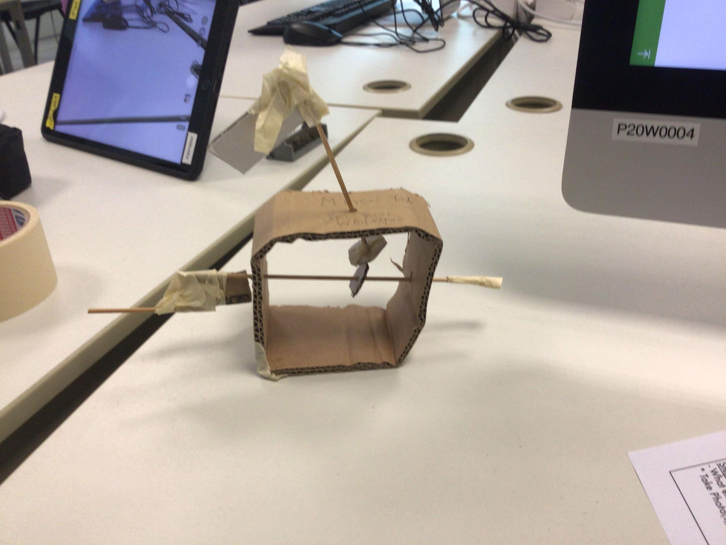 Cardboard Flag Automata by Marcus : 5 Steps - Instructables