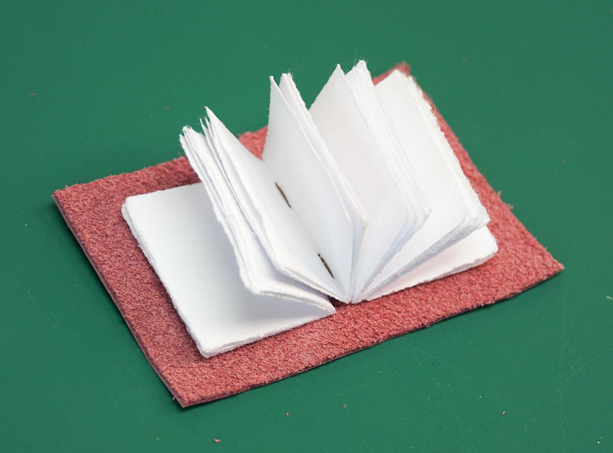 DIY Mini Book With Long Stitch Binding | How to Make a Tiny Bound Book ...