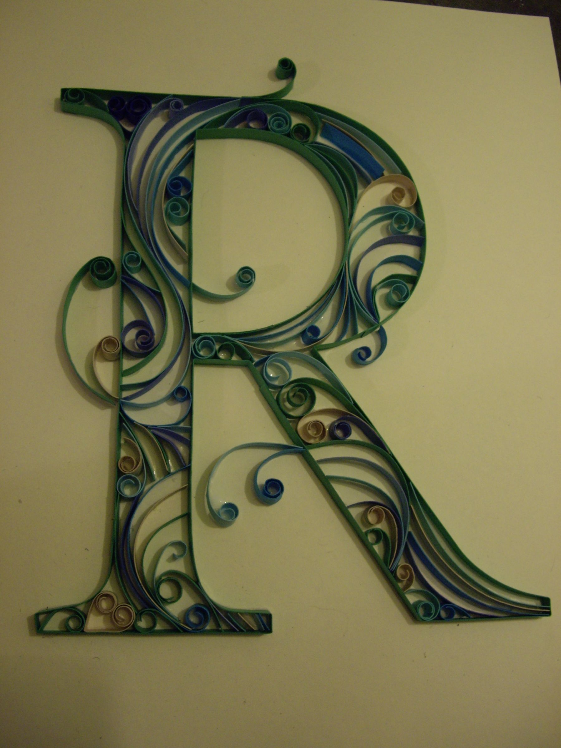 Quilled Monograms -Cheap, Easy, No Special Equipment : 6 Steps (with ...