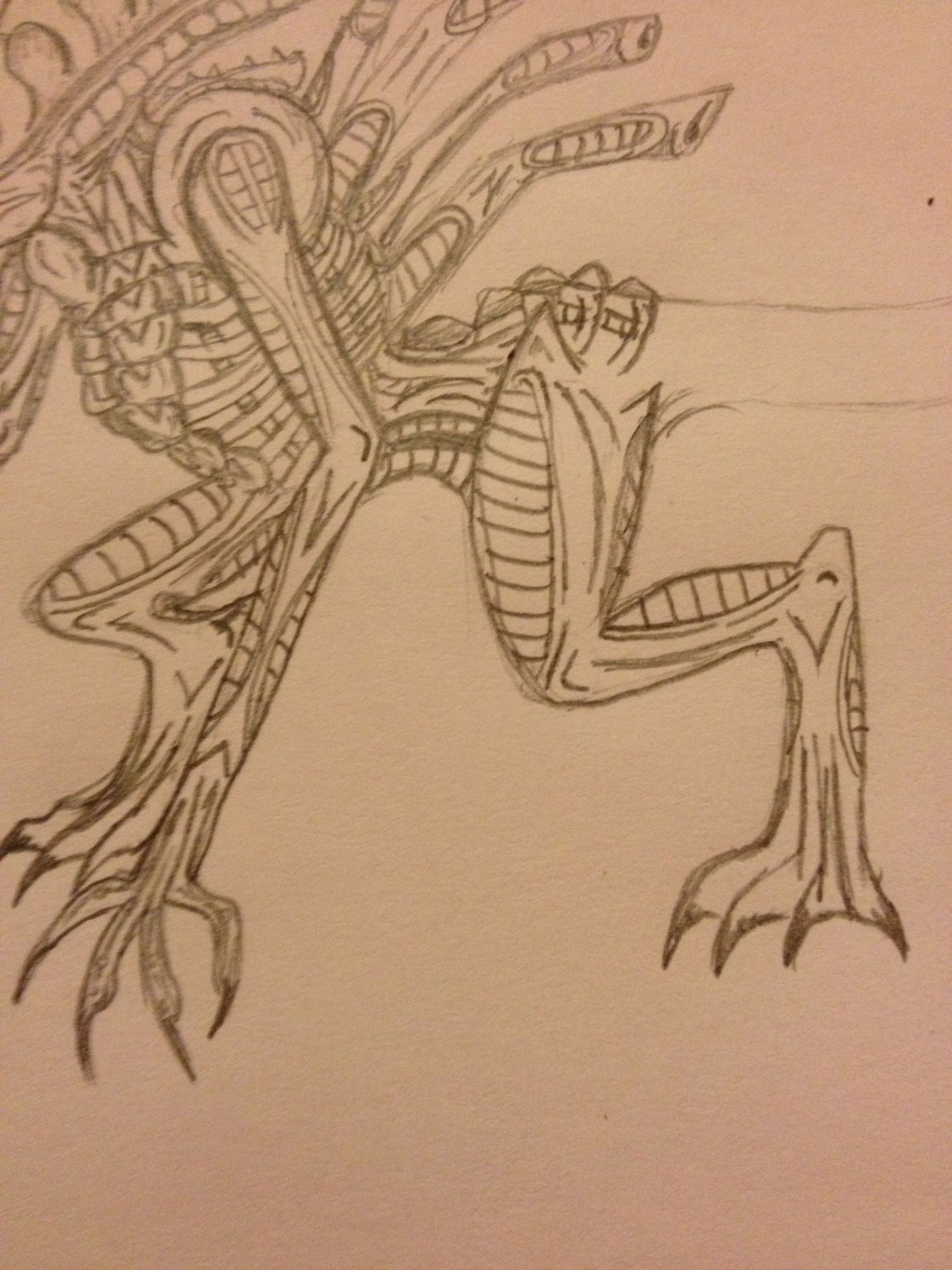 How to Draw a Xenomorph (warrior) : 8 Steps - Instructables