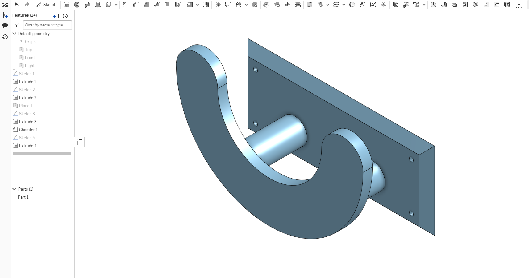 How to Make a Wall Hook in Onhshape (6 Steps) : 6 Steps - Instructables