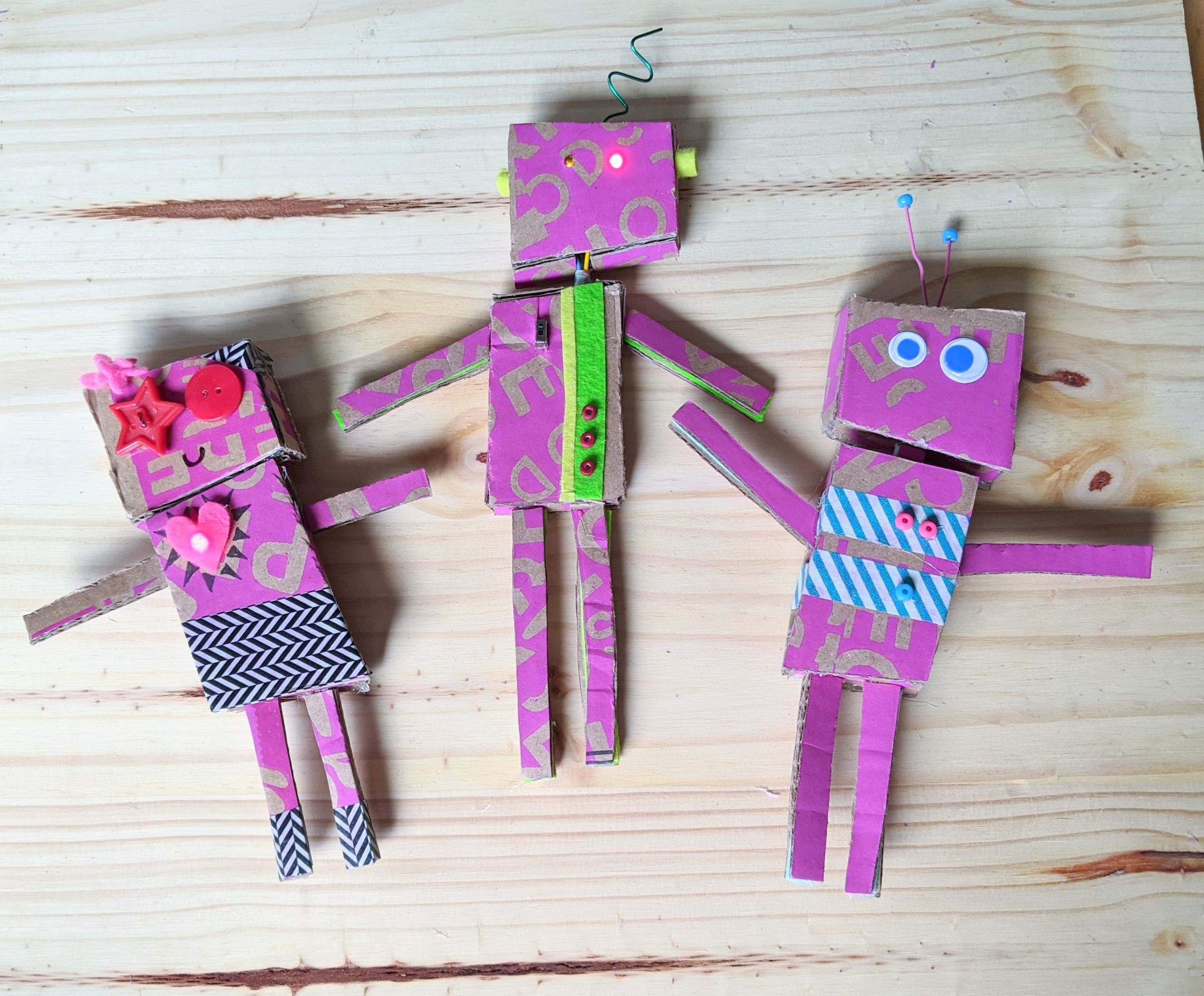 Cardboard Robot With Pop Tab Circuit : 10 Steps - Instructables