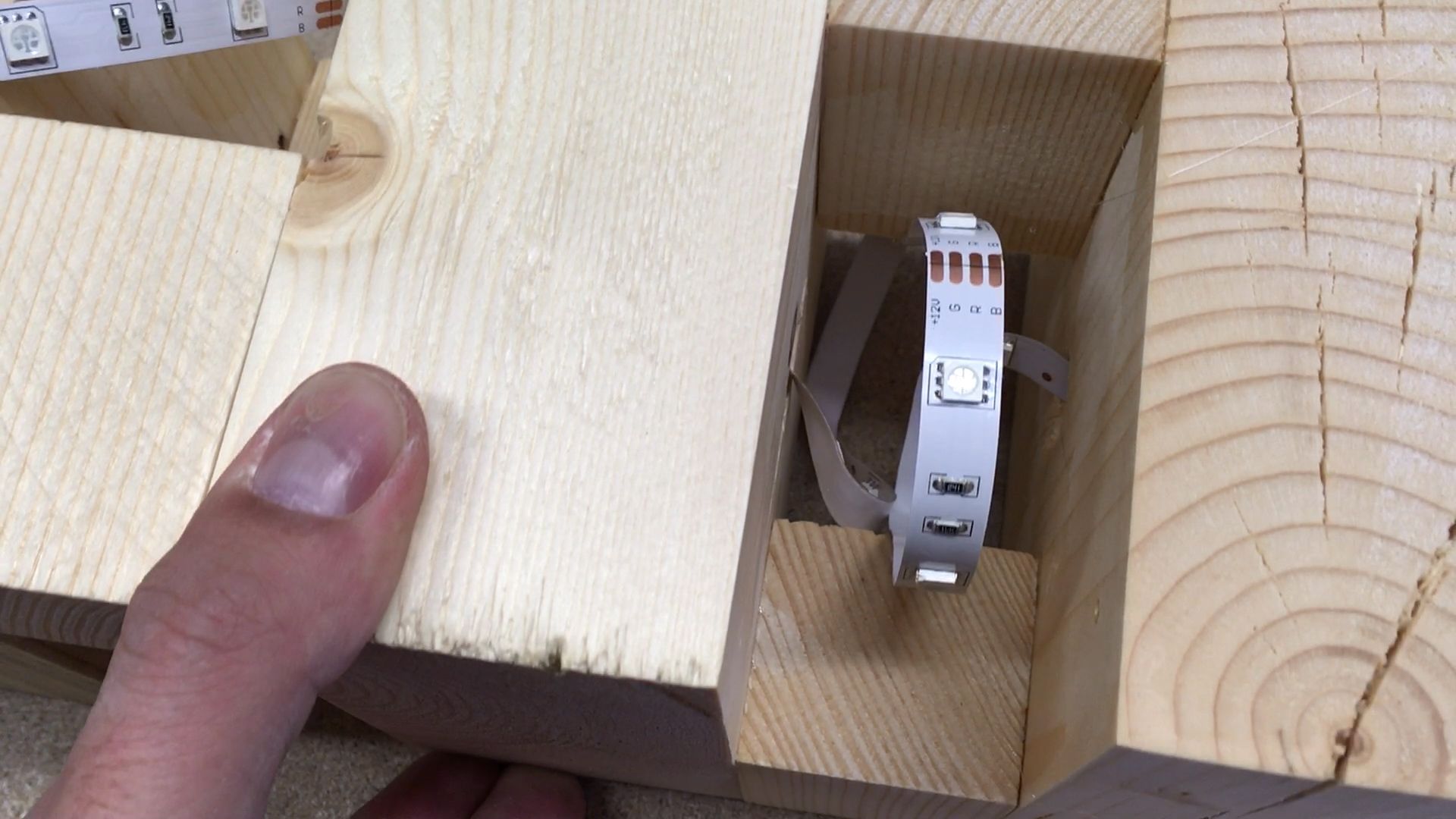 Colored LED Lamp From Pallet Wood Blocks : 10 Steps (with Pictures ...