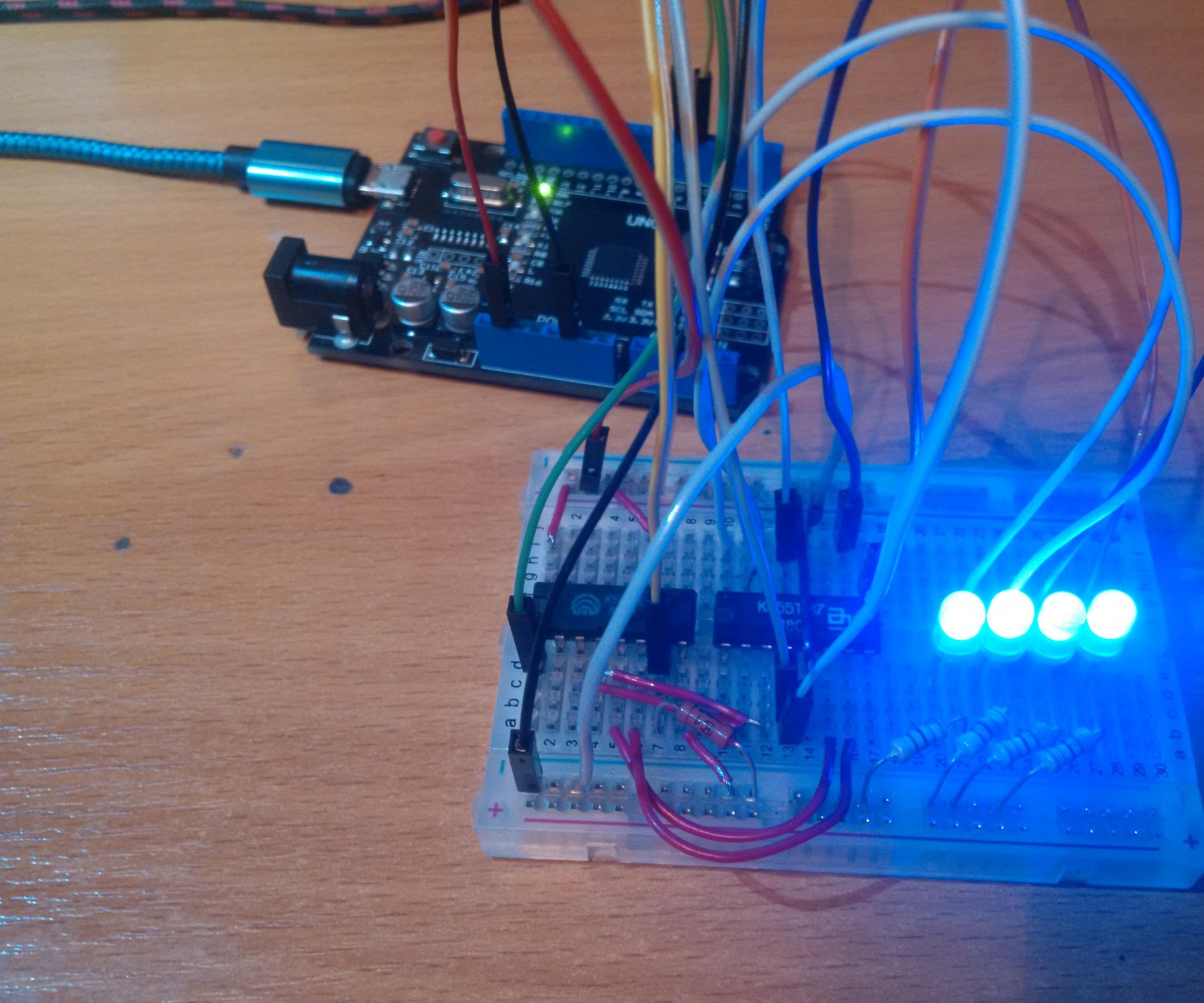Counter-based Port Expansion for Arduino, ESP, Etc From Scrap. : 5 ...