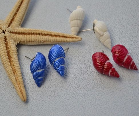 Tutorial of Colorful Shell Ear Studs : 4 Steps - Instructables