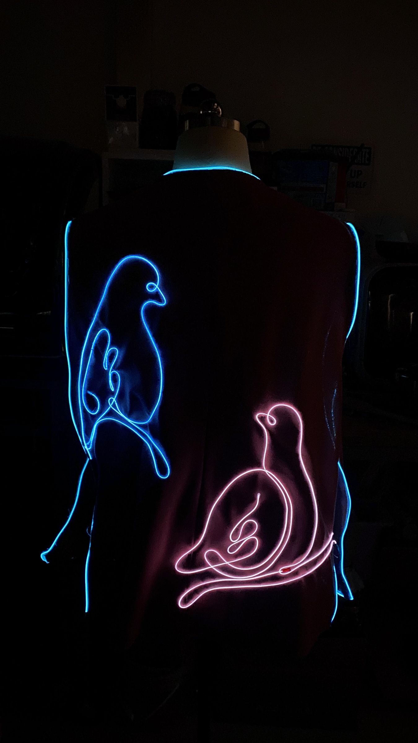 Studio Project 2: Enhanced Clothing With Glowing EL Wire : 7 Steps ...