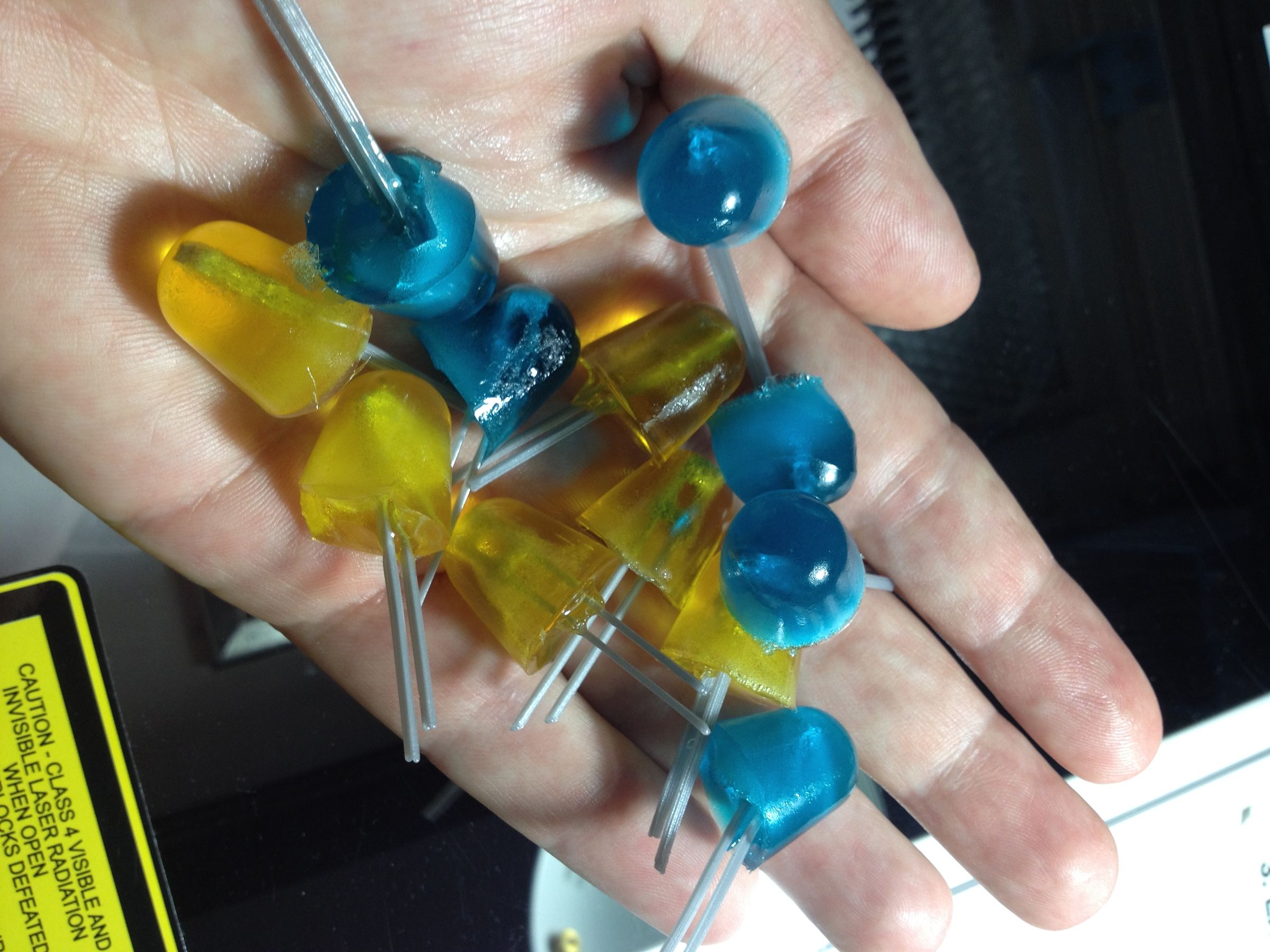 LED Lights Gummy Candy. Edible + Glowing Candy! : 5 Steps (with ...