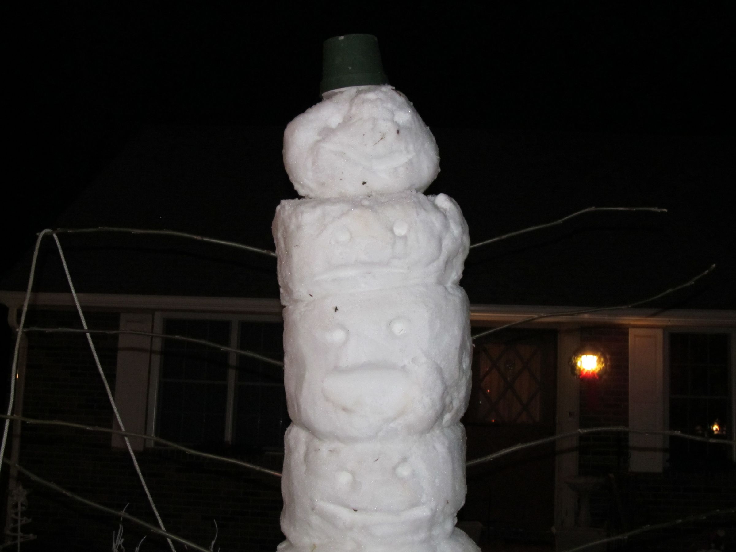 8 Foot Snowman Totem Pole W/ Dog and Snow Fort - Instructables