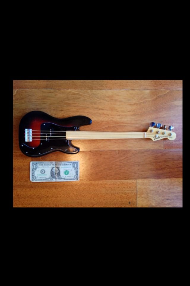 Build a Miniature 70s Fender Bass Guitar : 20 Steps (with Pictures ...