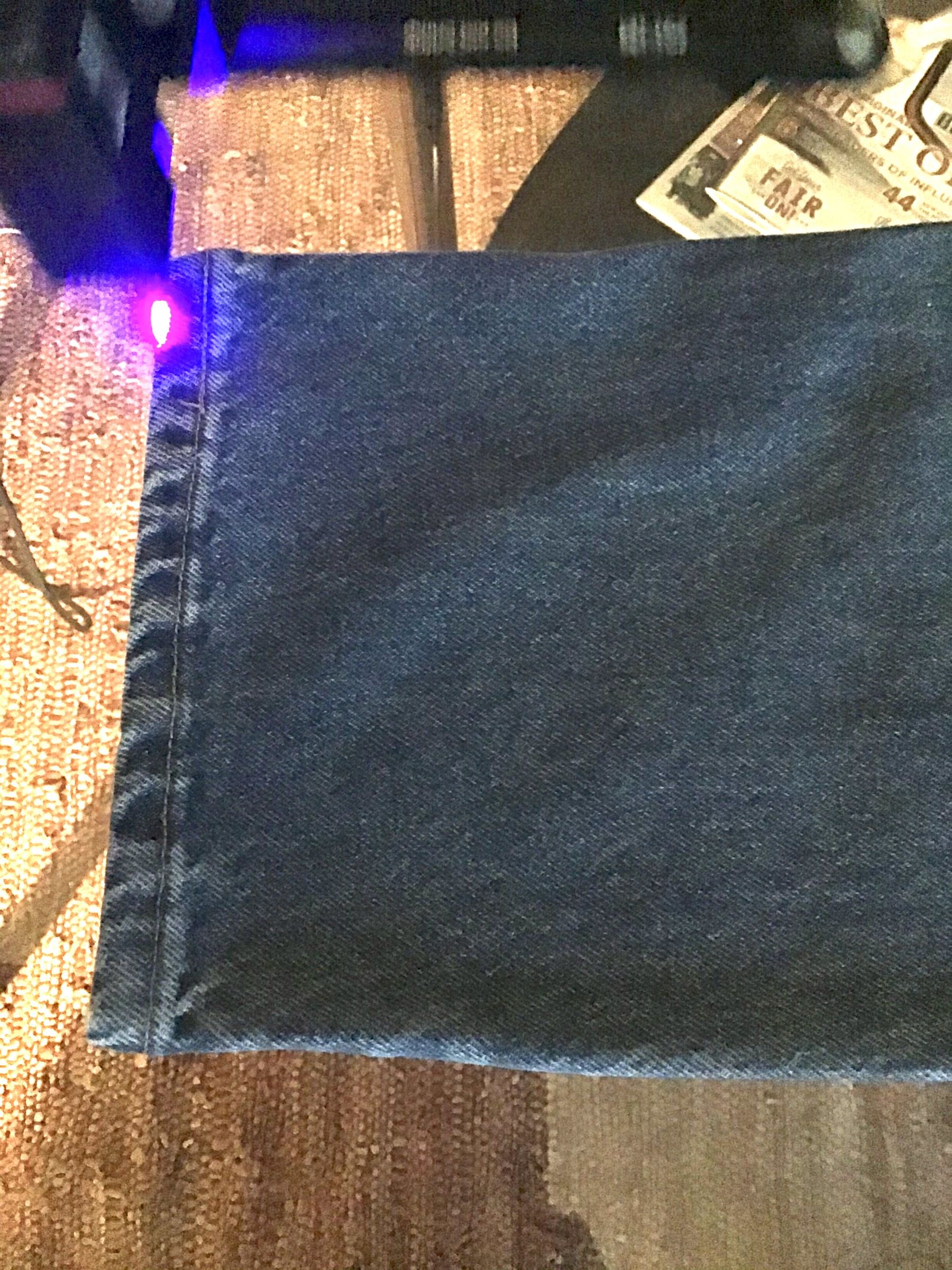 Laser Etched Flames on Denim Jeans : 10 Steps (with Pictures ...
