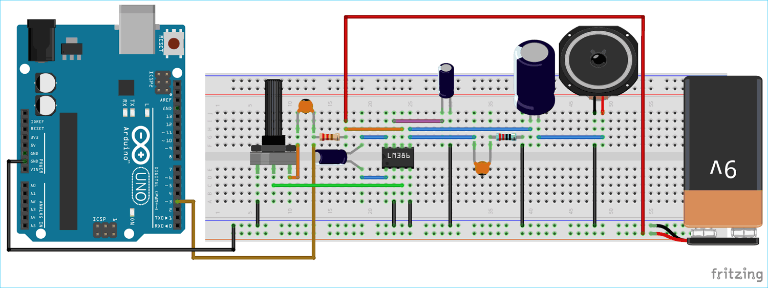 Arduino Text to Speech Converter Using LM386 | Talking Arduino Project ...