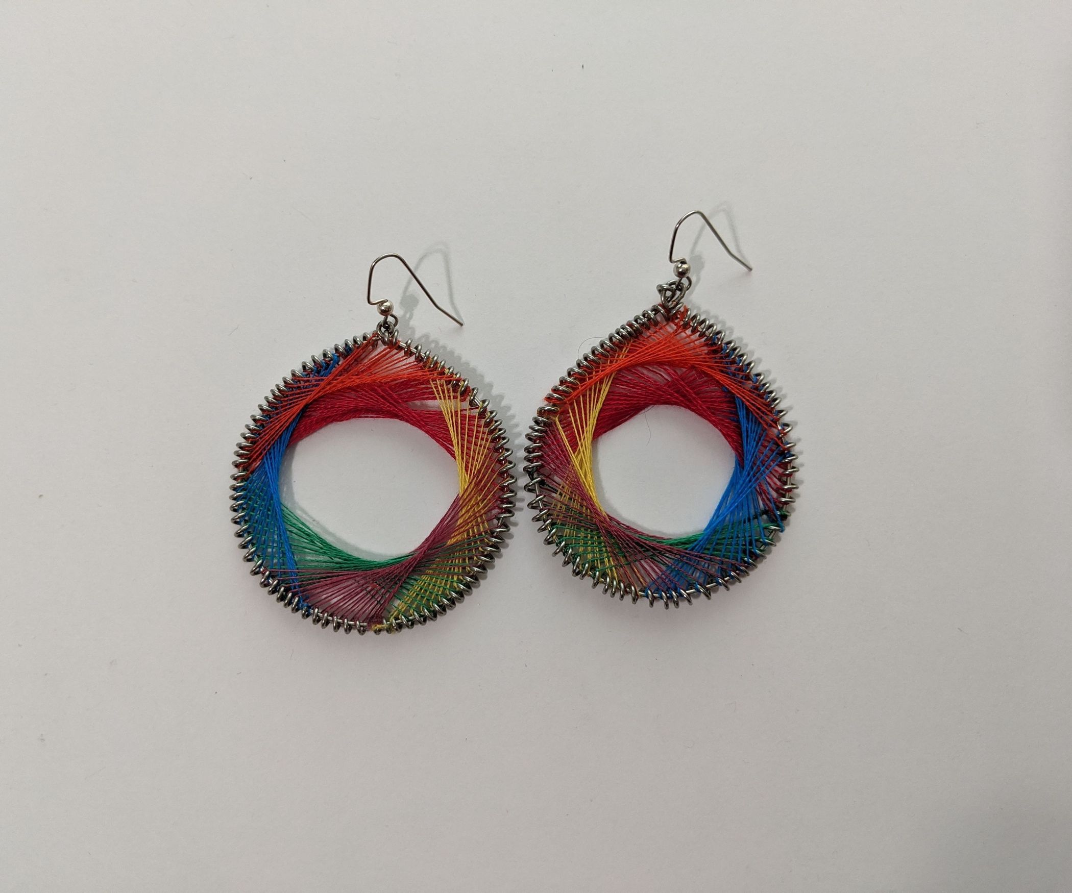 Woven Rainbow Earrings : 8 Steps (with Pictures) - Instructables