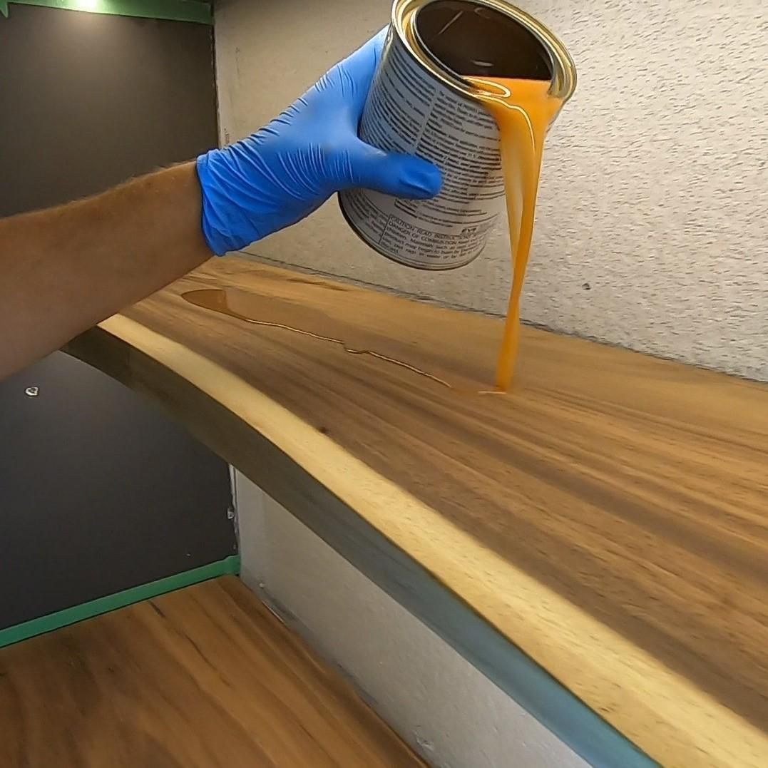 Live Edge Bar and Floating Shelves : 11 Steps (with Pictures ...