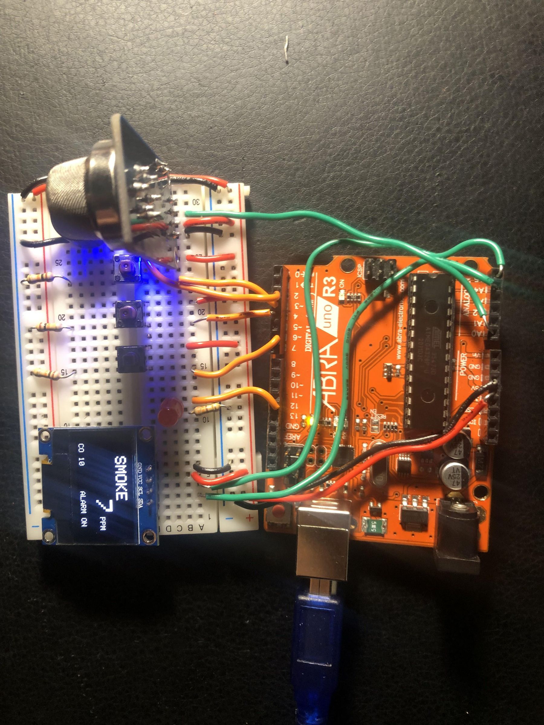 Smoke and Carbon Monoxide Detector Using Arduino, the MQ2 Gas Sensor ...