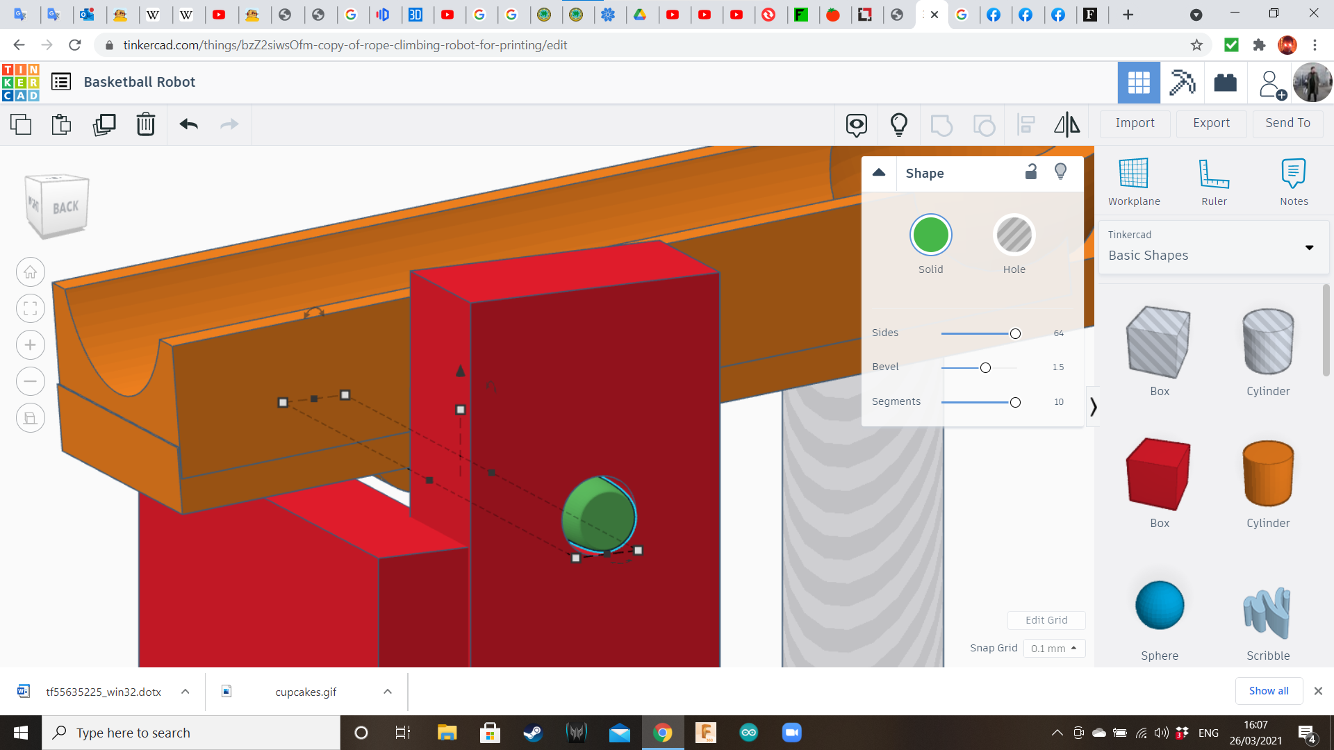 Tinkercad Robotics for School: Basketball Machine! : 16 Steps (with ...