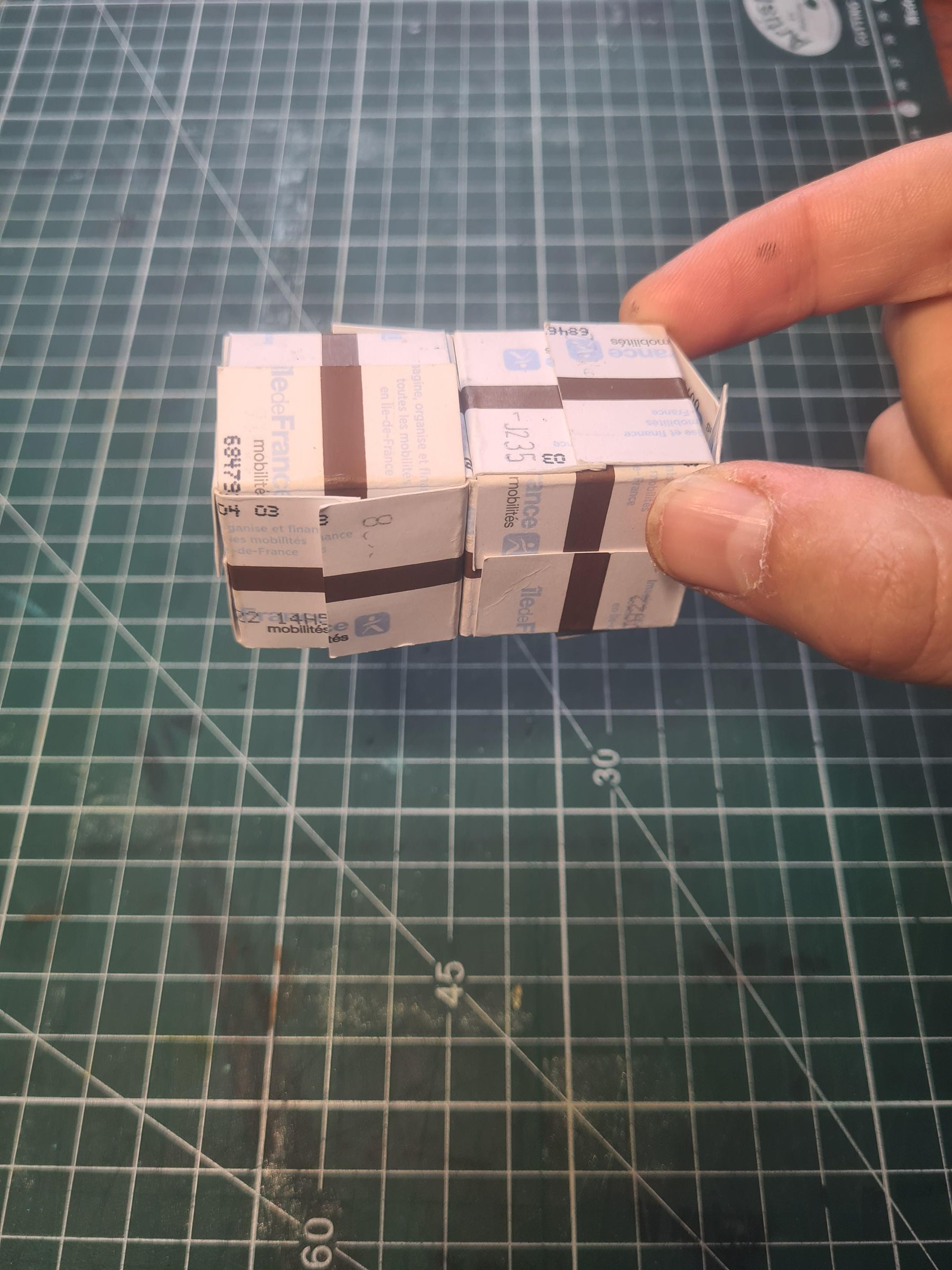 Menger's Cube Cardboard Lampshade Made From Metro Tickets : 9 Steps ...