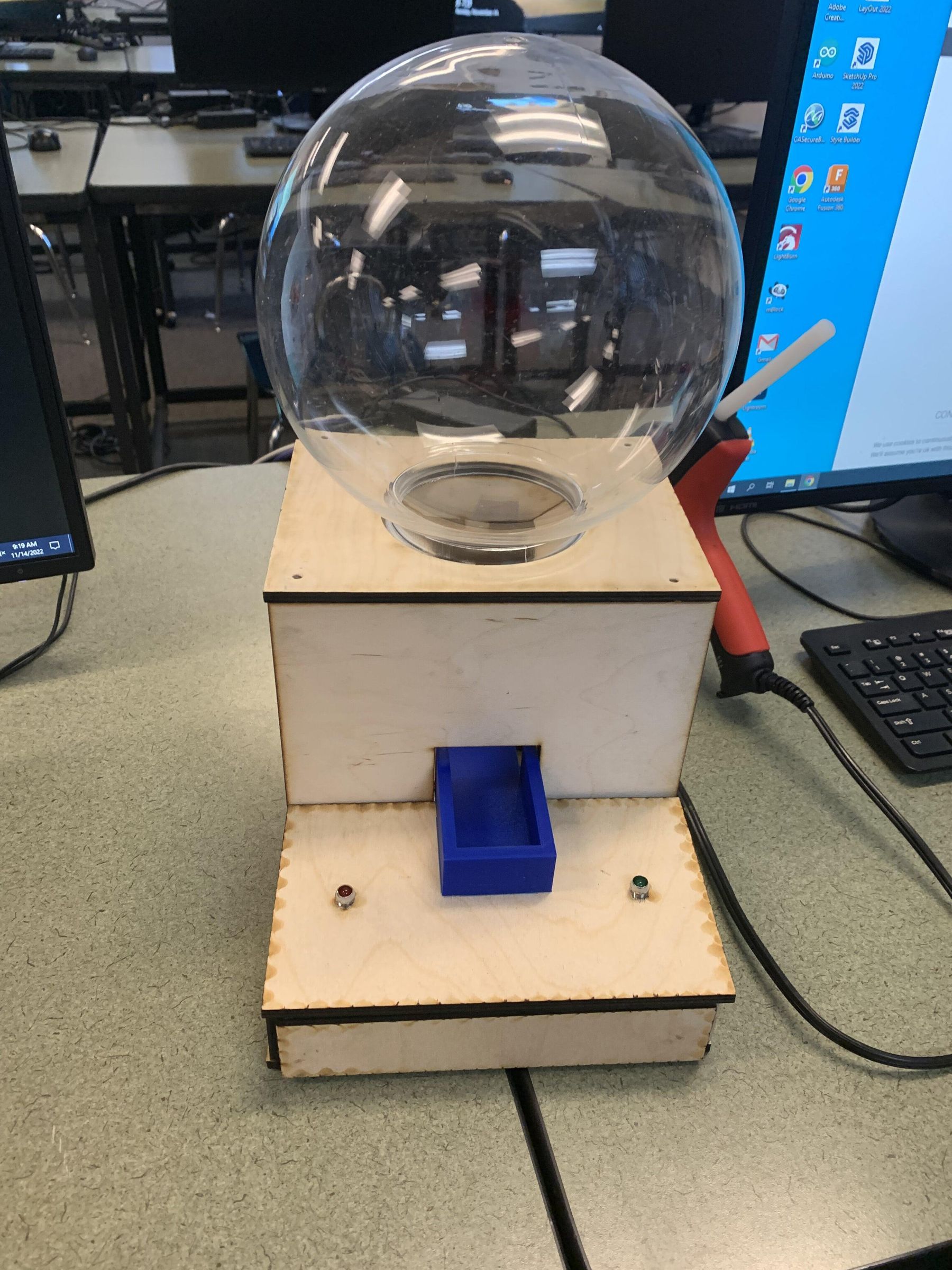 Secret Knock Gumball Machine (Revised) : 9 Steps - Instructables