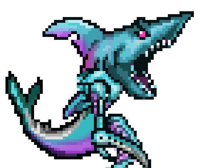 How to Make a 8-BIT SHARK BEAST Cardboard Costume : 15 Steps ...