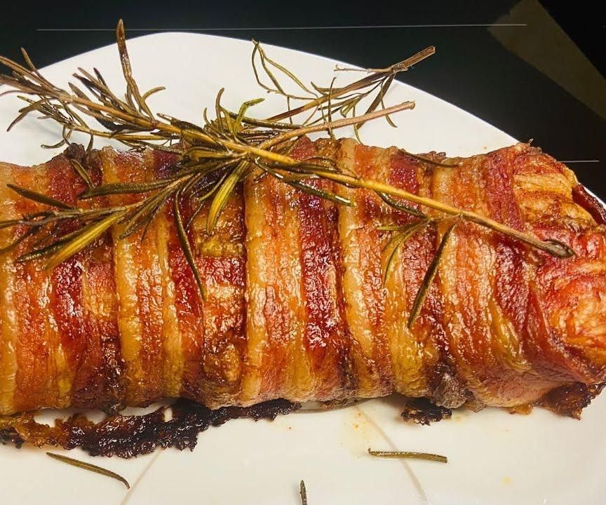 Gotcha Pork Roast From the Food Wars Anime. (Bacon Wrapped Potatoes ...