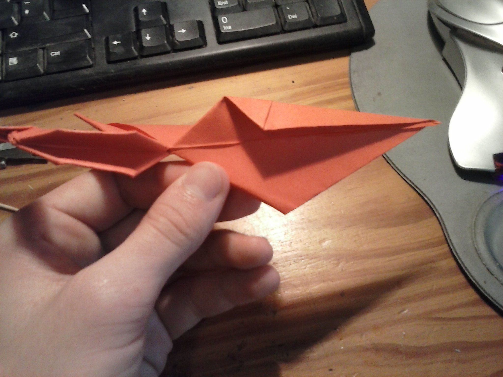 Origami Heron With Flapping Wings : 5 Steps - Instructables