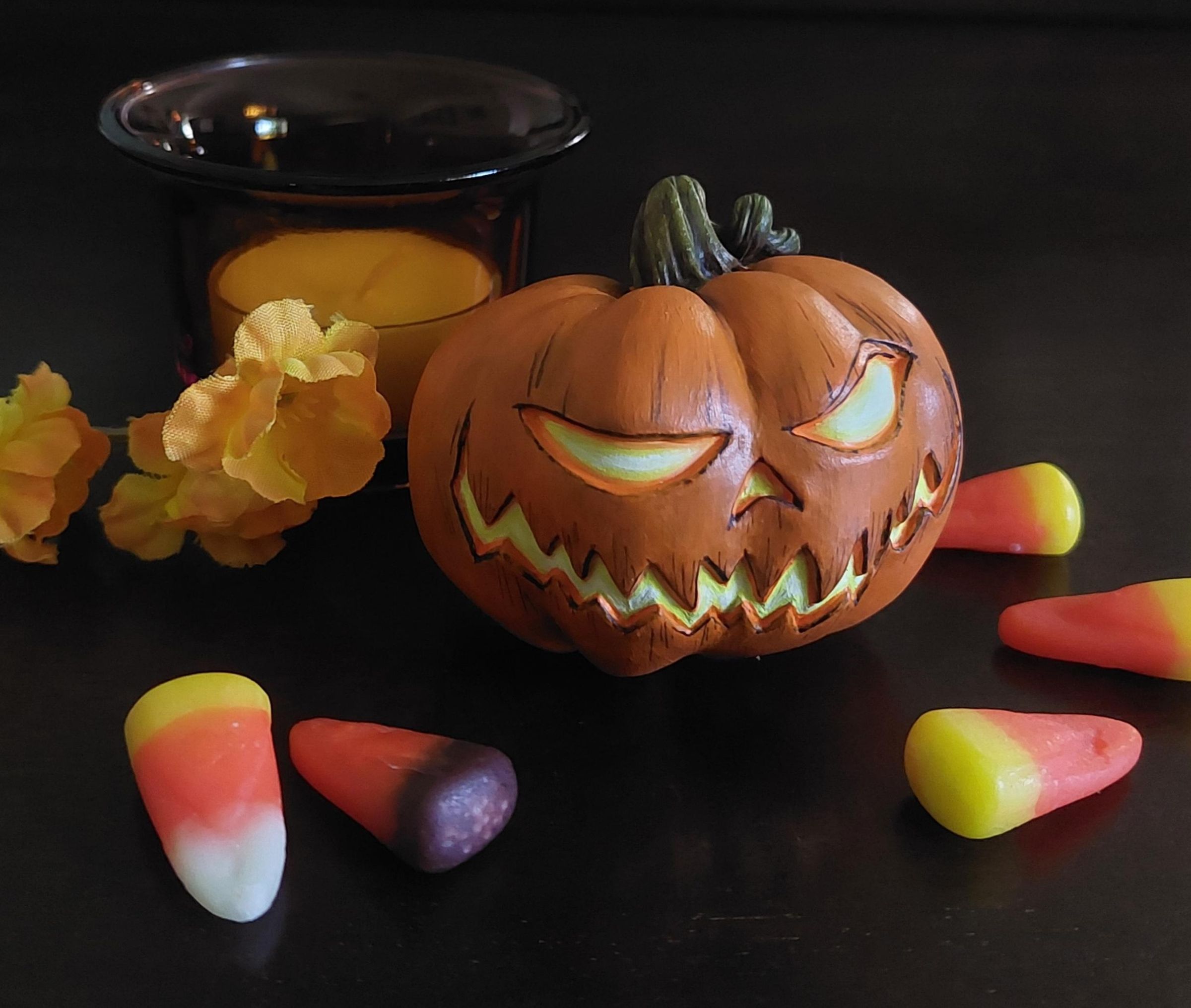 Sculpting and Painting a Polymer Clay Jack-O'-Lantern : 7 Steps (with ...