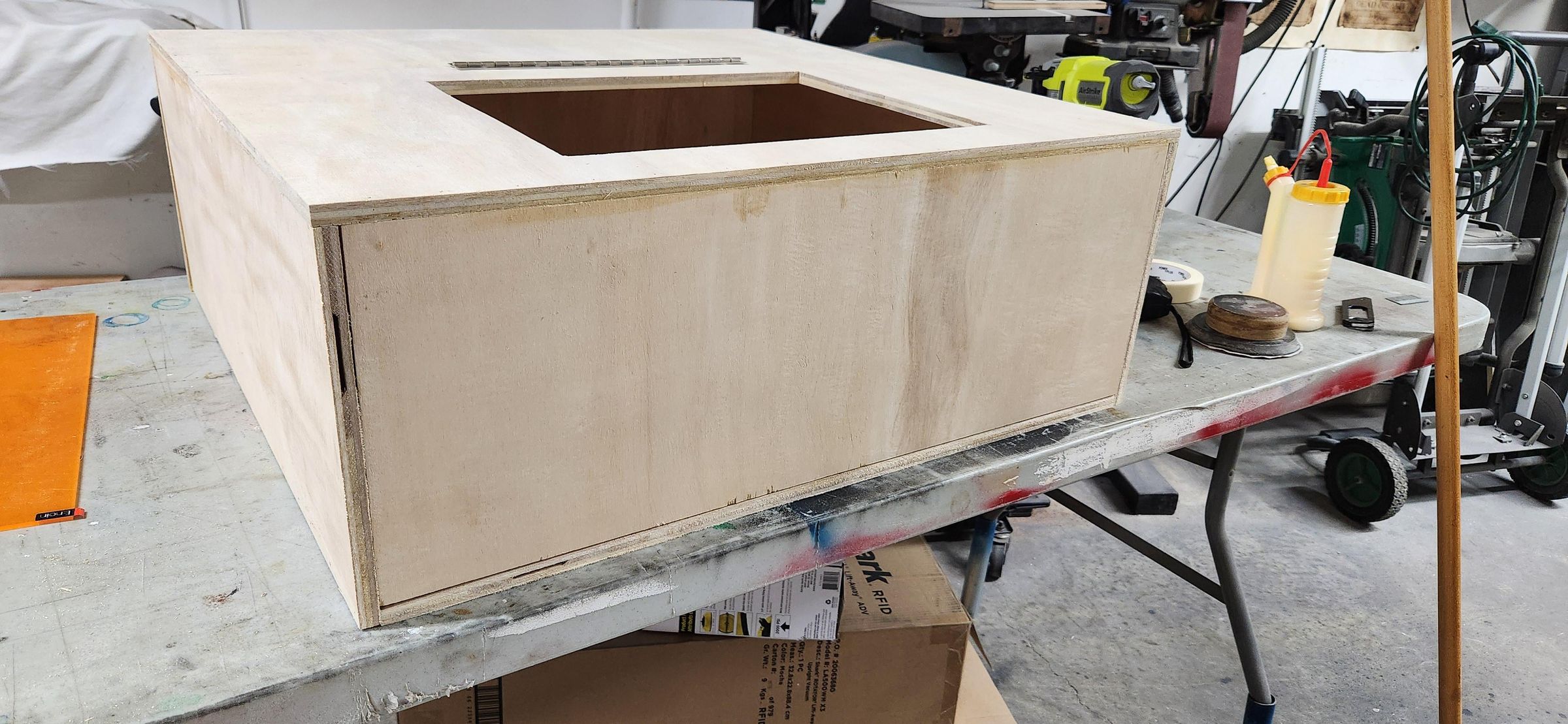 Plywood and Acrylic Laser Enclosure With Exhaust Fan and LED Lights ...