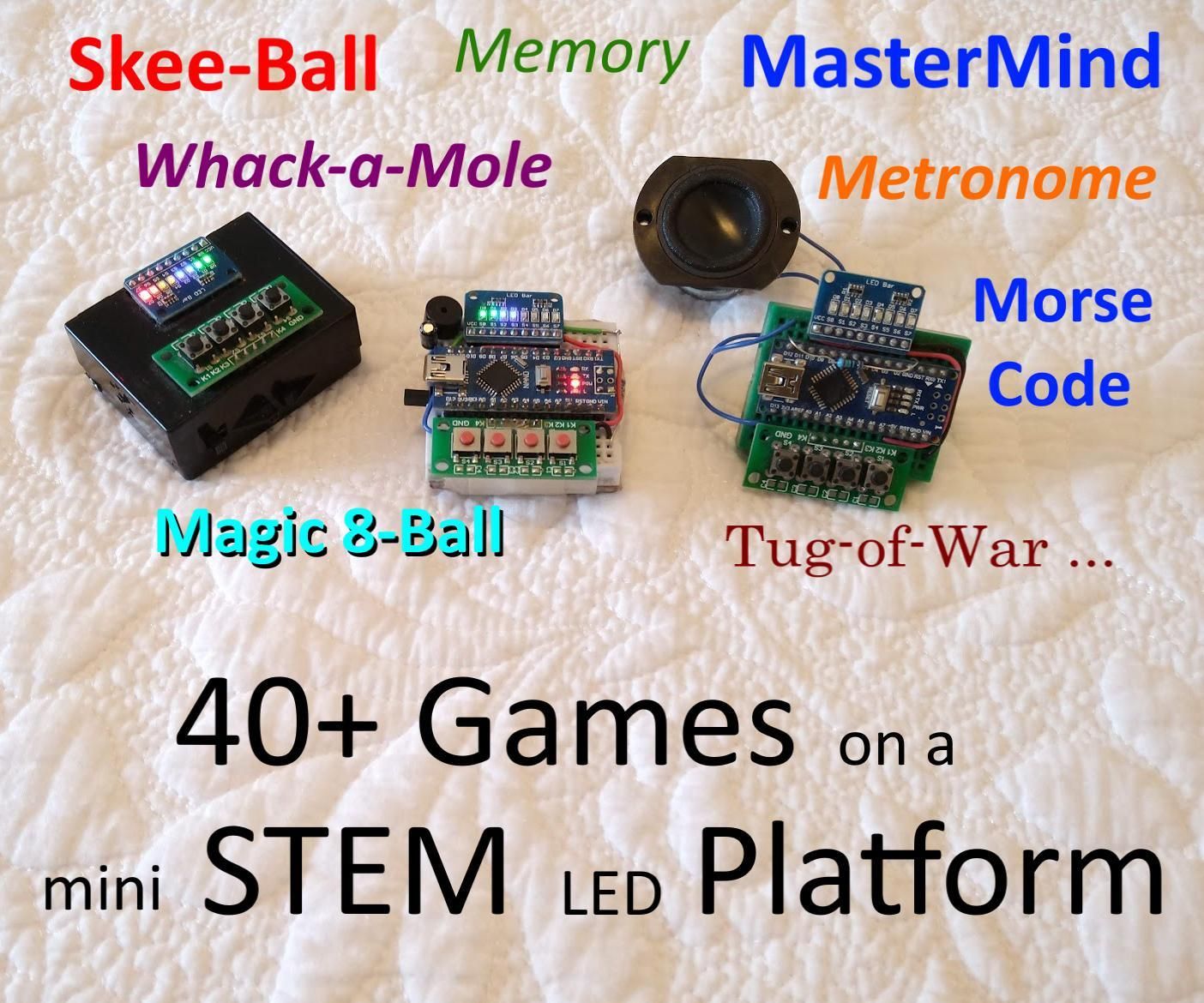 40+ Games on a Mini STEM LED Game Platform : 5 Steps (with Pictures ...