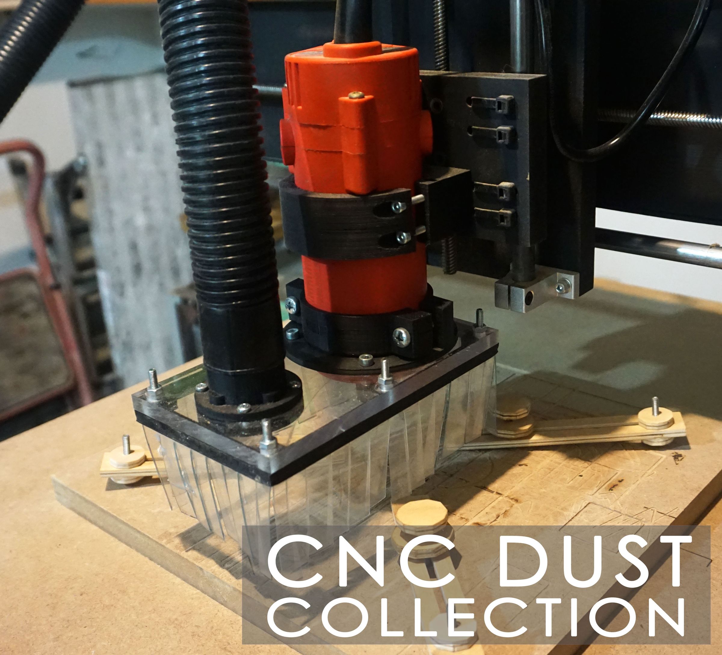 CNC Dust Collection / 3D Printed : 4 Steps (with Pictures) - Instructables