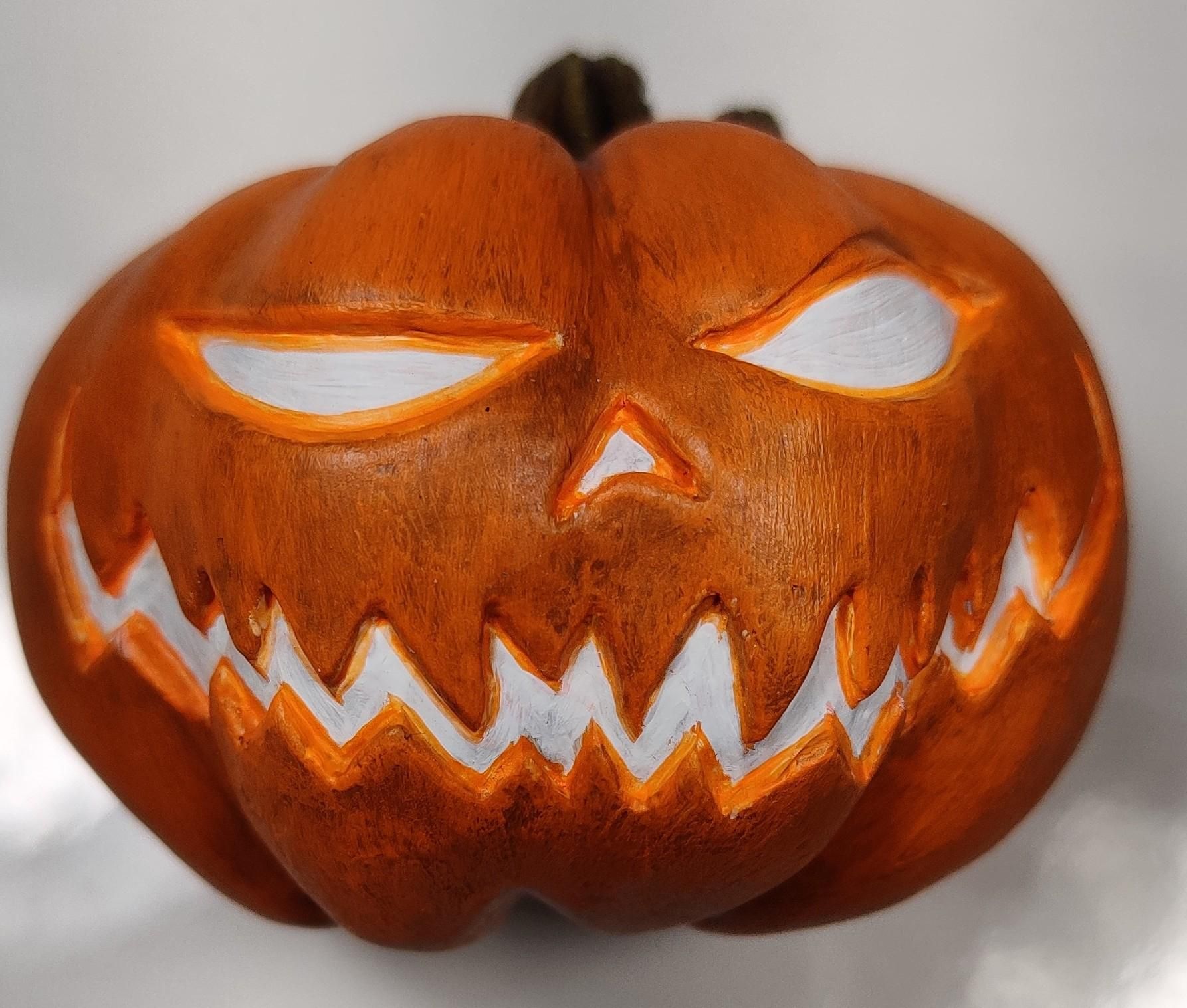 Sculpting and Painting a Polymer Clay Jack-O'-Lantern : 7 Steps (with ...