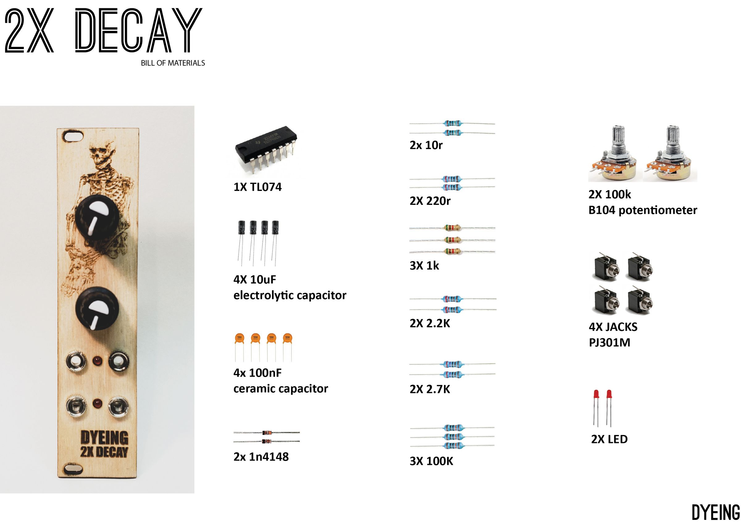 Dual Decay Eurorack Point-to-Point Circuit : 12 Steps - Instructables