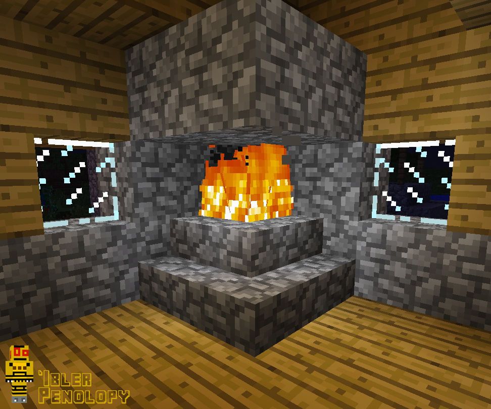How to Make a Fireplace That Won't Burn Your House Down in Minecraft ...