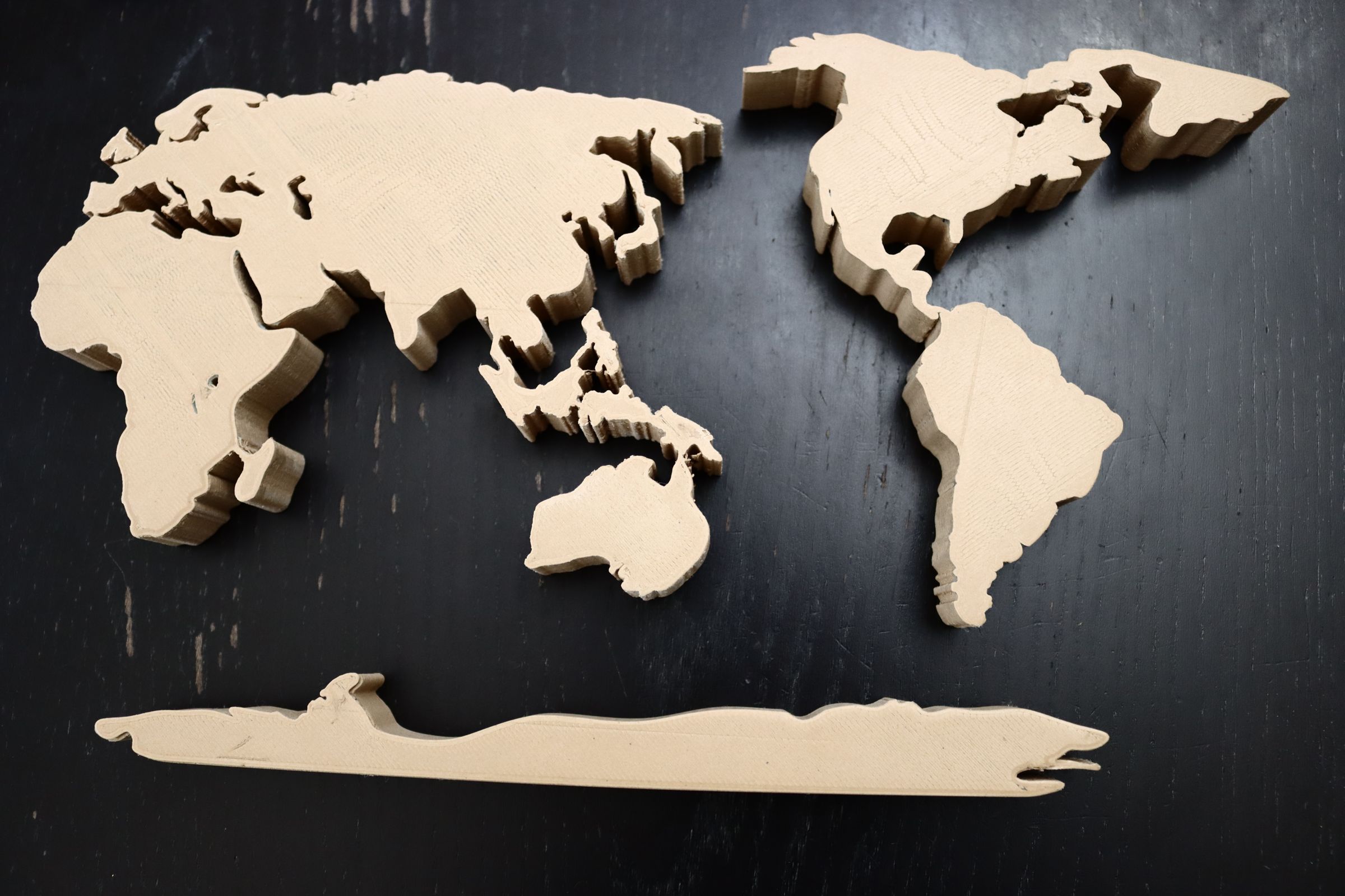 3D Printed World Map Wall Art (Made in Fusion 360) : 19 Steps (with ...