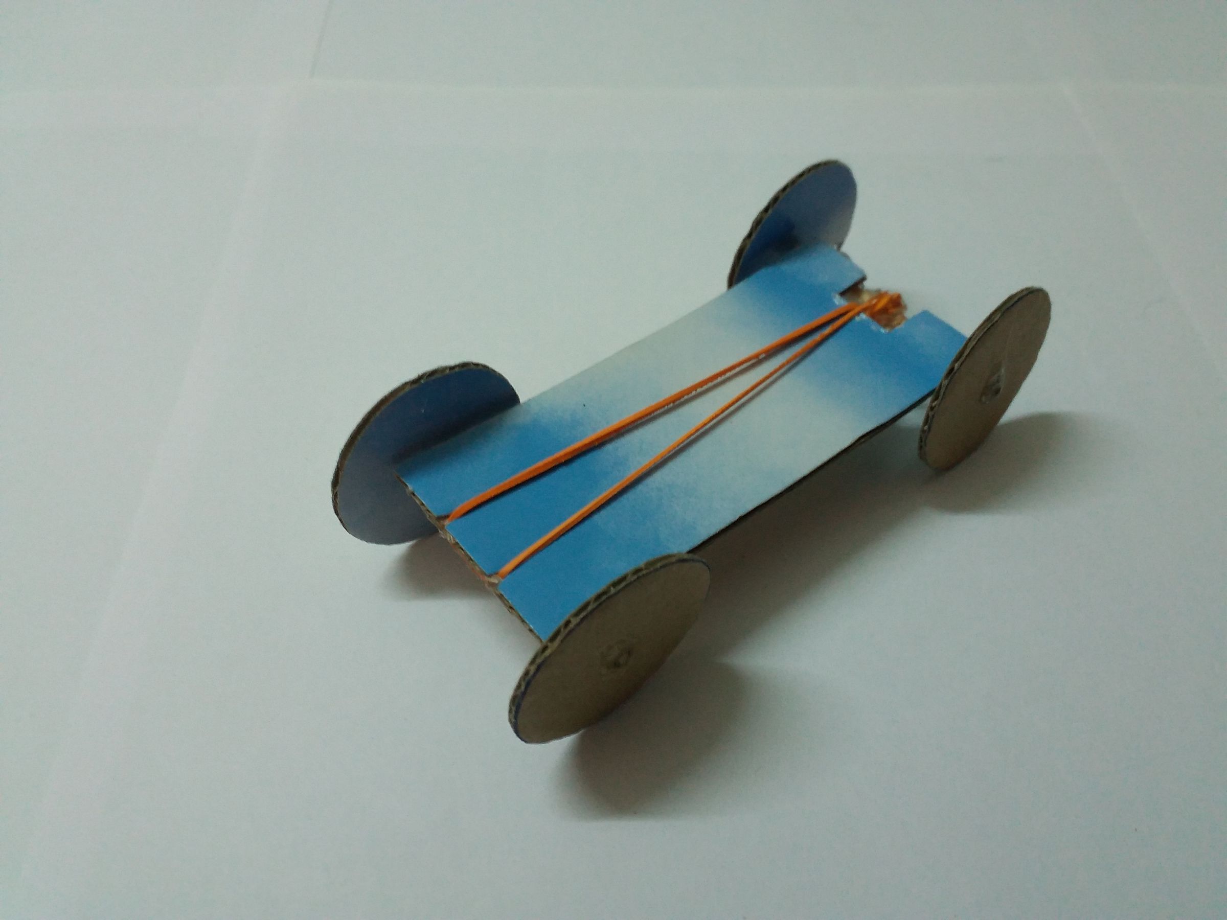 Cardboard Rubberband Car : 8 Steps - Instructables