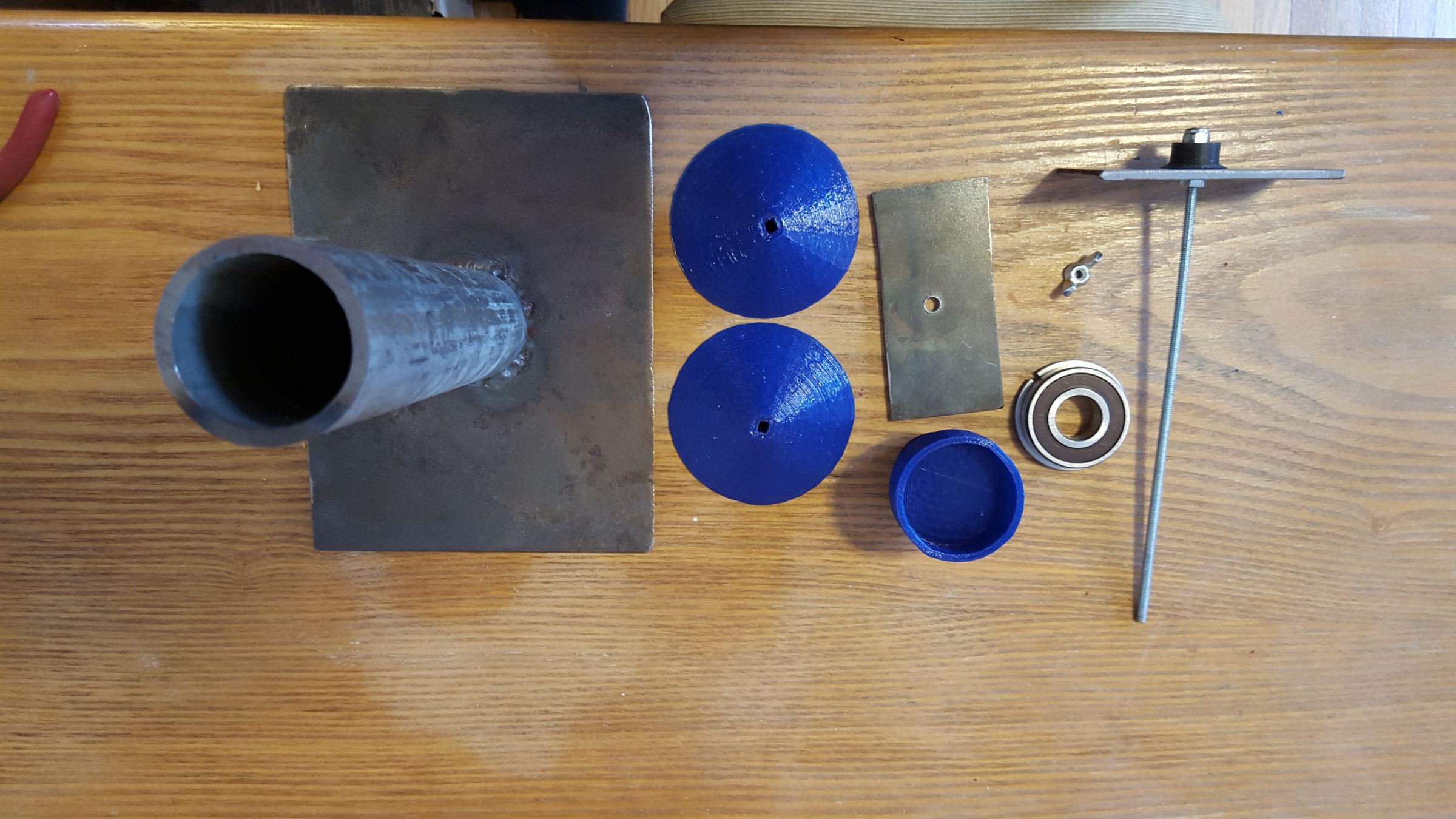 Free Standing Filament Spool Stand for Small 3D Printers : 4 Steps ...