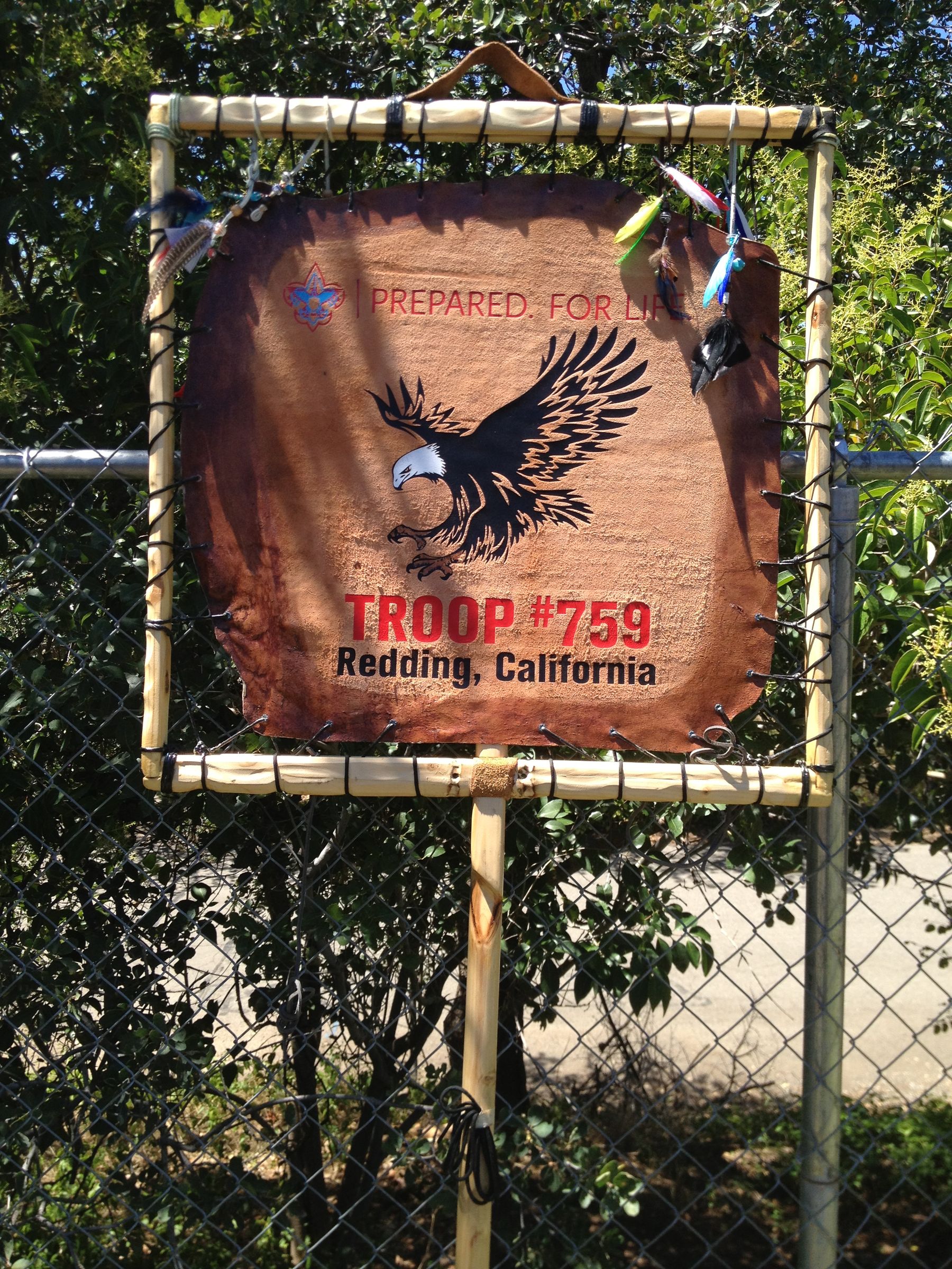 Handmade Boy Scout Troop Flag - Leather & Wood : 4 Steps (with Pictures ...