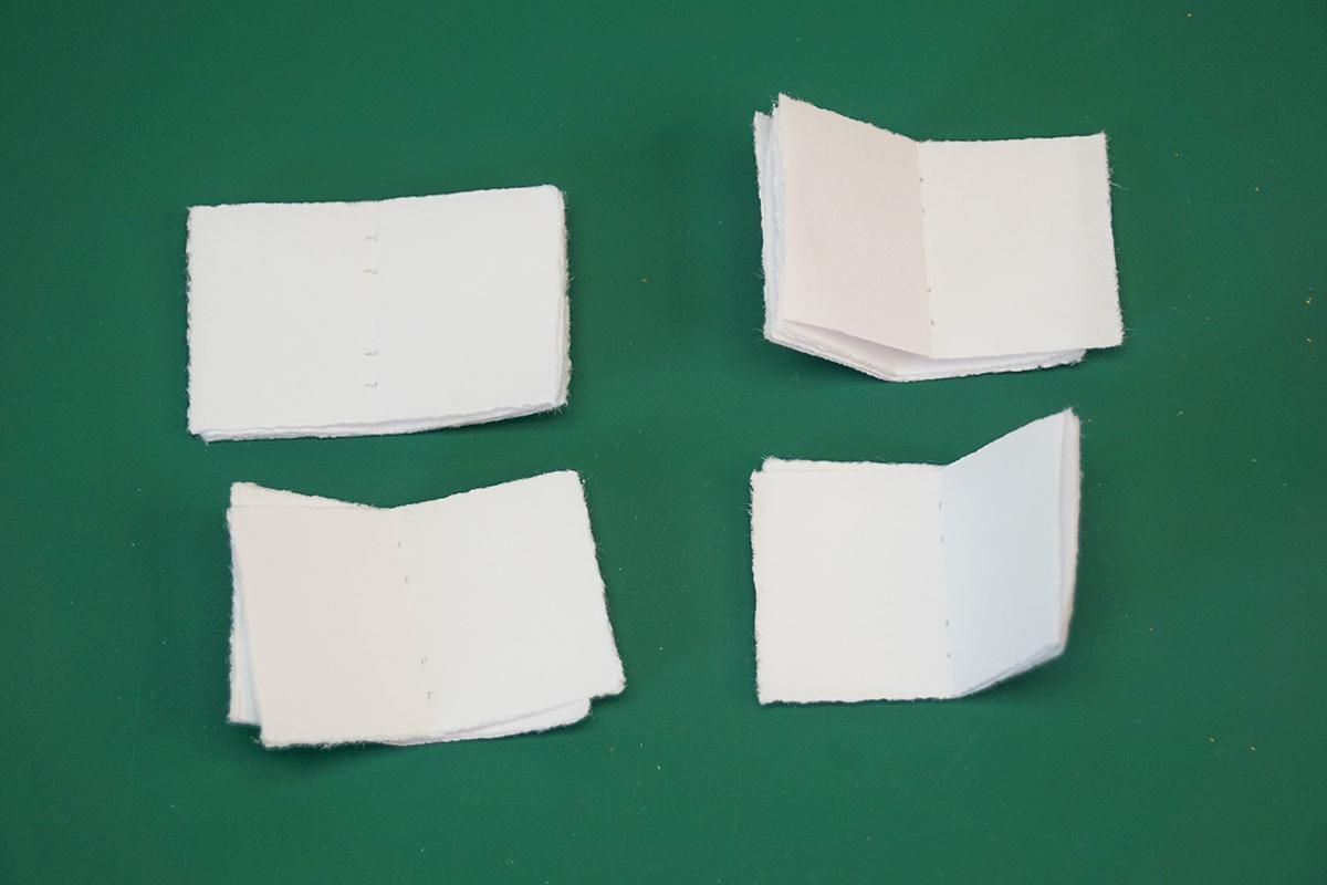 DIY Mini Book With Long Stitch Binding | How to Make a Tiny Bound Book ...
