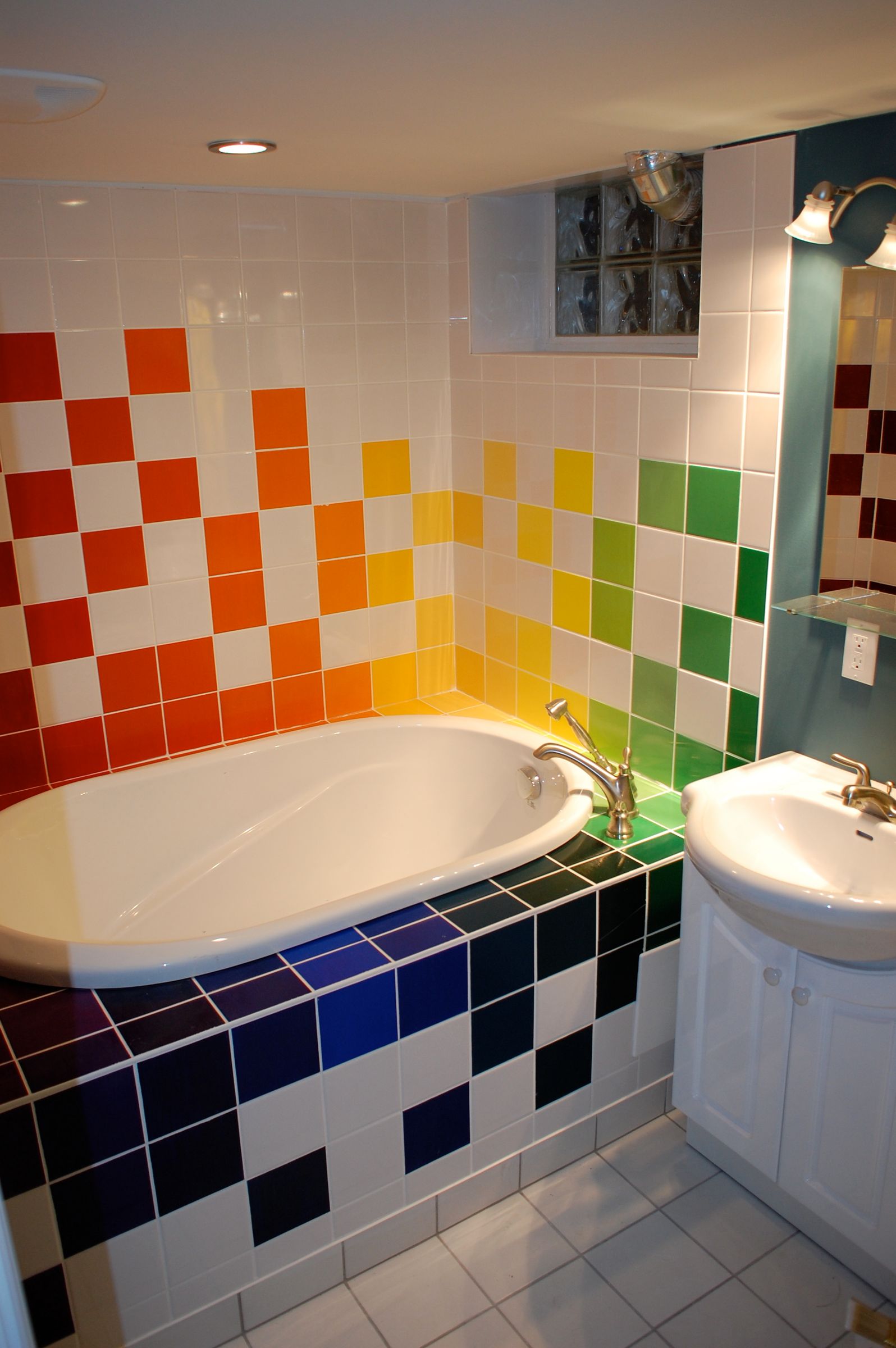 Rainbow Tiled Bathroom : 11 Steps (with Pictures) - Instructables