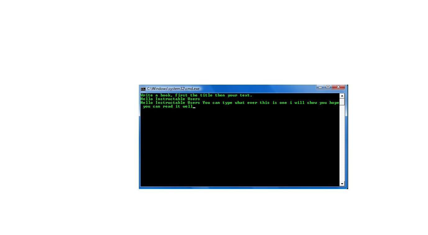Simple Batch Programming : 5 Steps - Instructables