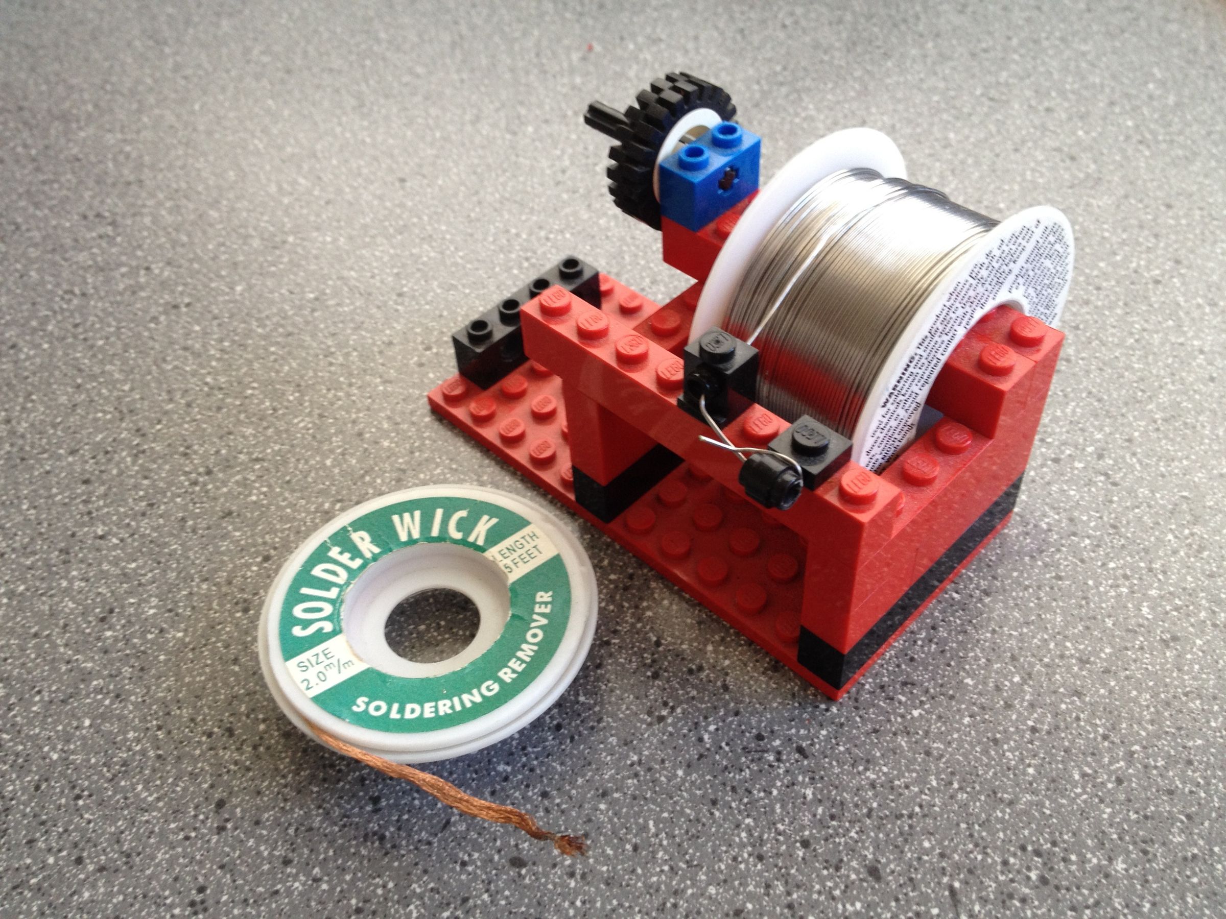 Lego Solder Spool + Wick Holder - Instructables