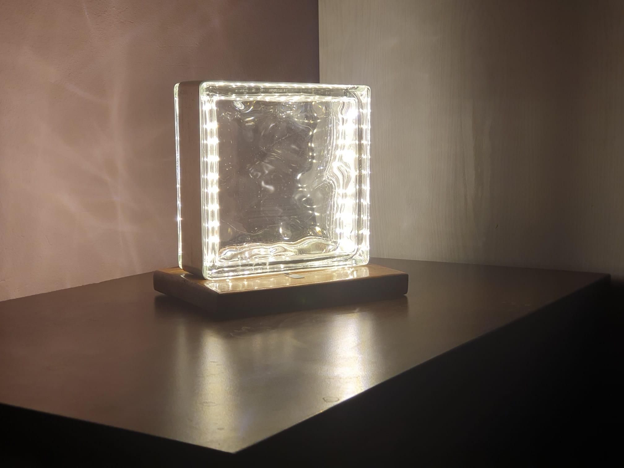 Diy Vintage Led Lamp From Glass Brick : 6 Steps - Instructables
